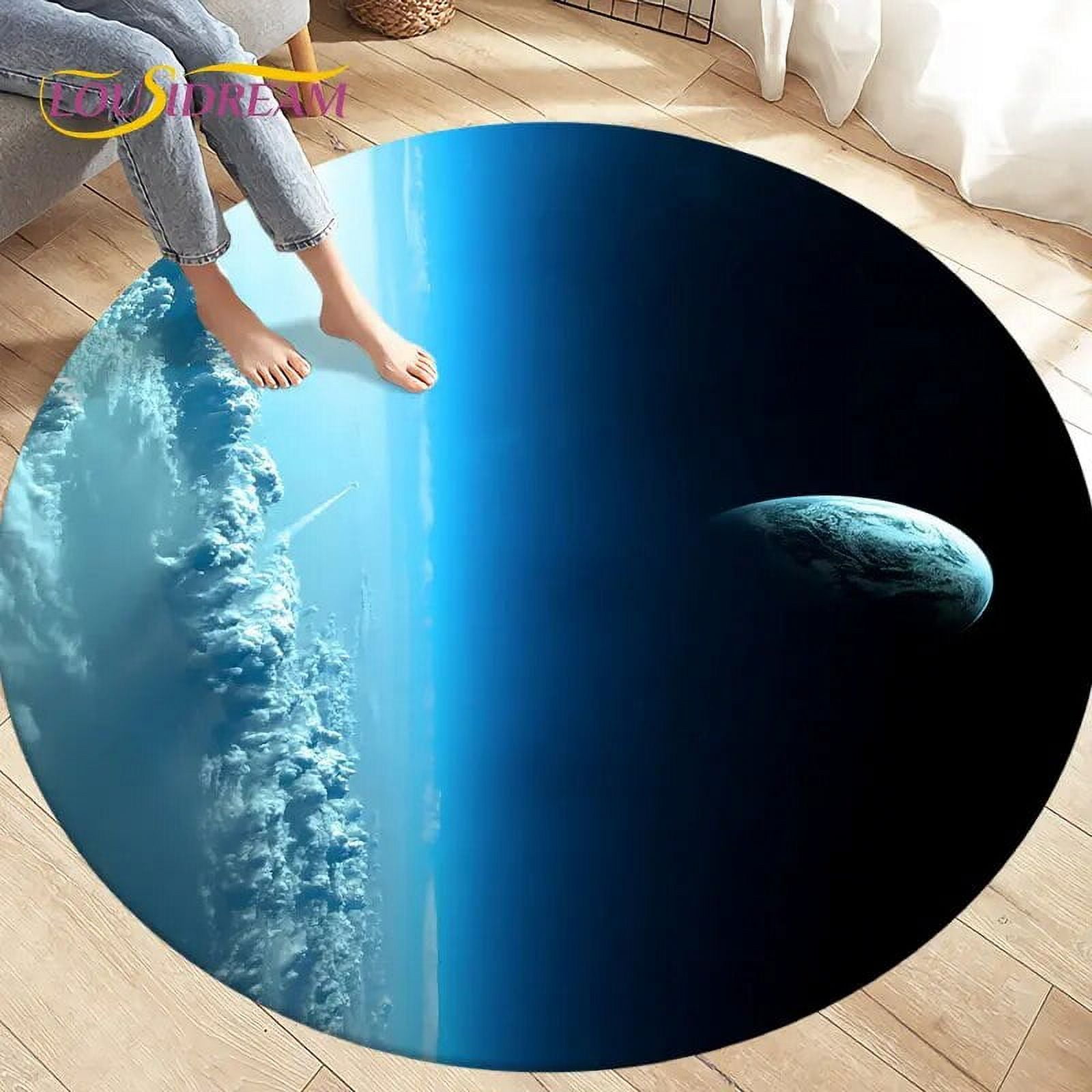 3D Universe Galaxy Space Stars Round Area Rug Circle Carpet Rug for ...