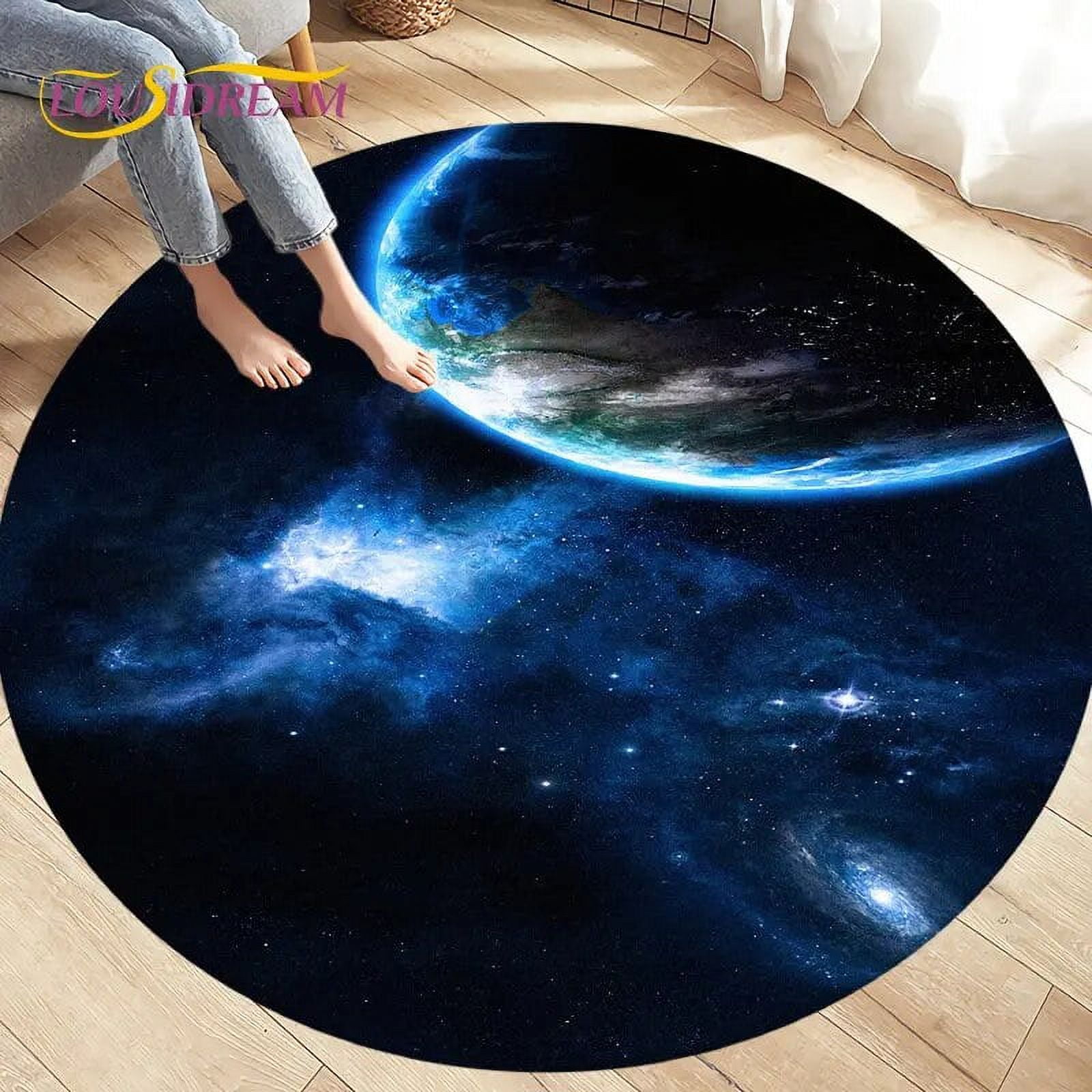 3D Universe Galaxy Space Stars Round Area Rug Circle Carpet Rug for ...