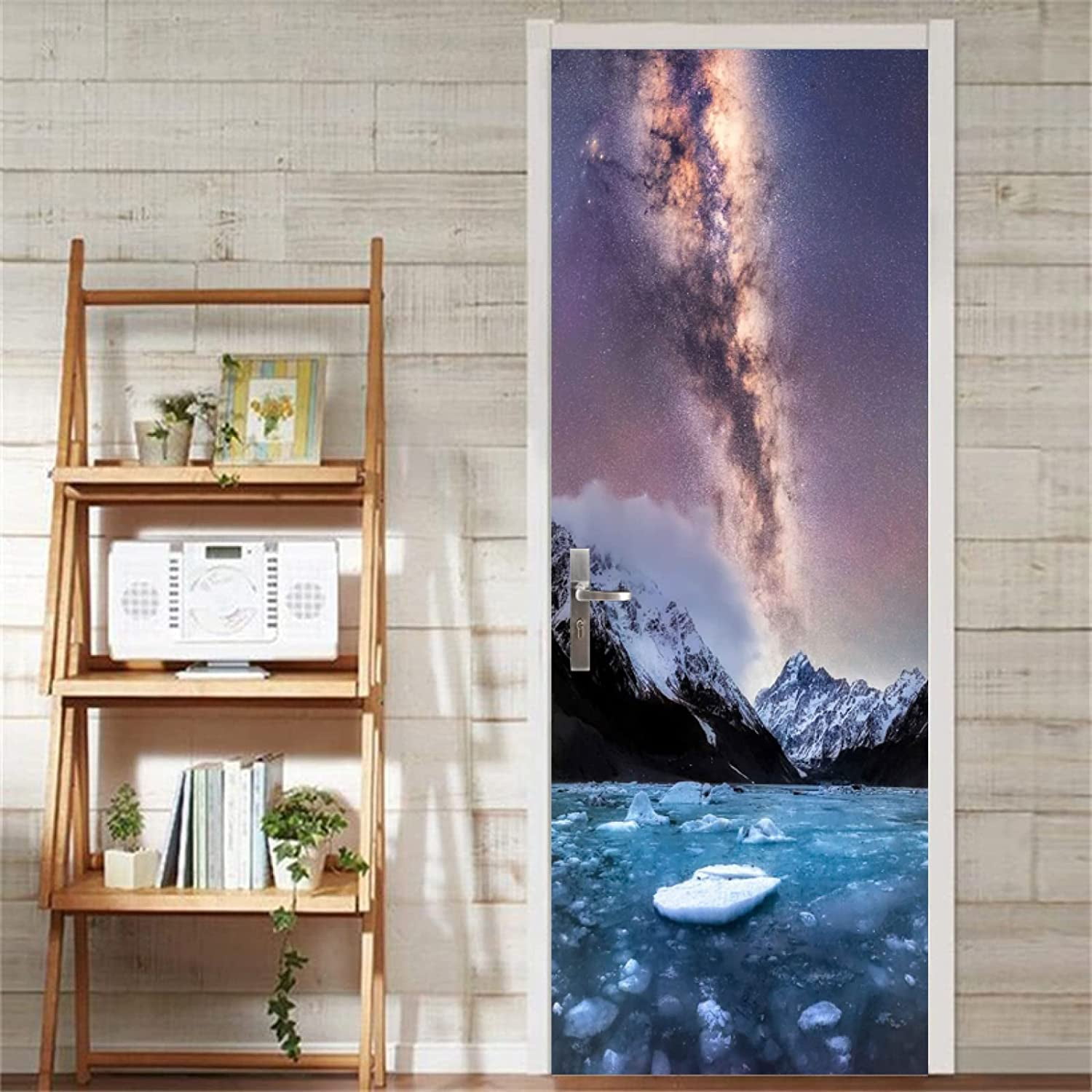 3D Universe Planet Door Stickers Outer Space Door Decal Space Starry ...