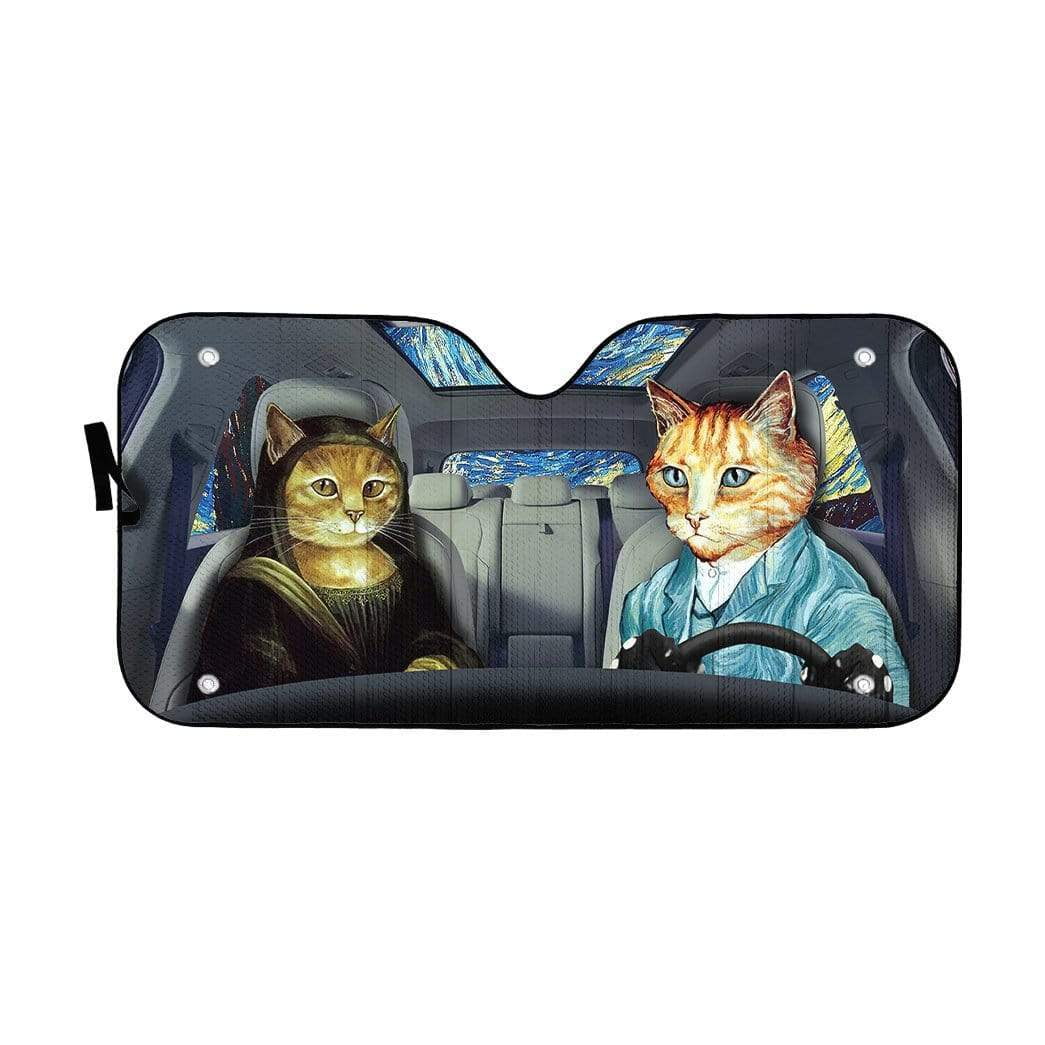 3D Van And Mona Car Auto Sunshades Windshield Heat Protection, Gogh ...