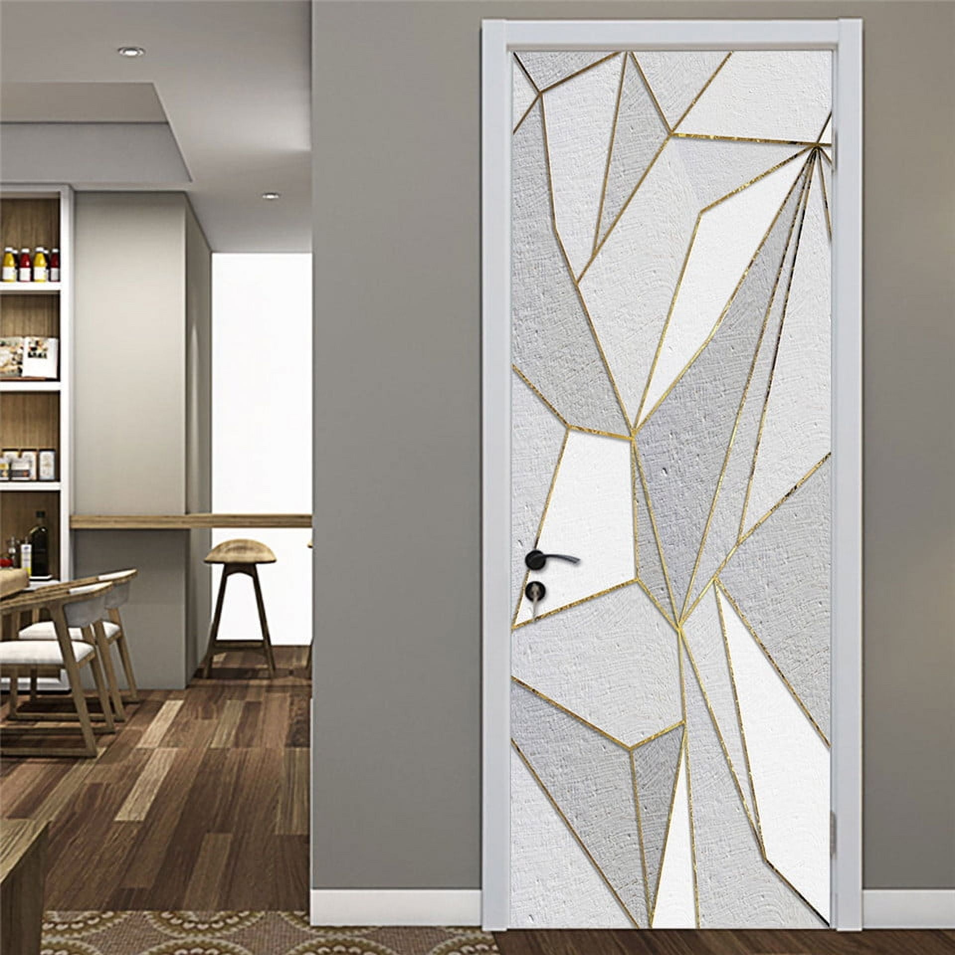 3D View Stickers on the Door Adhesive Waterproof Removable Poster Room ...