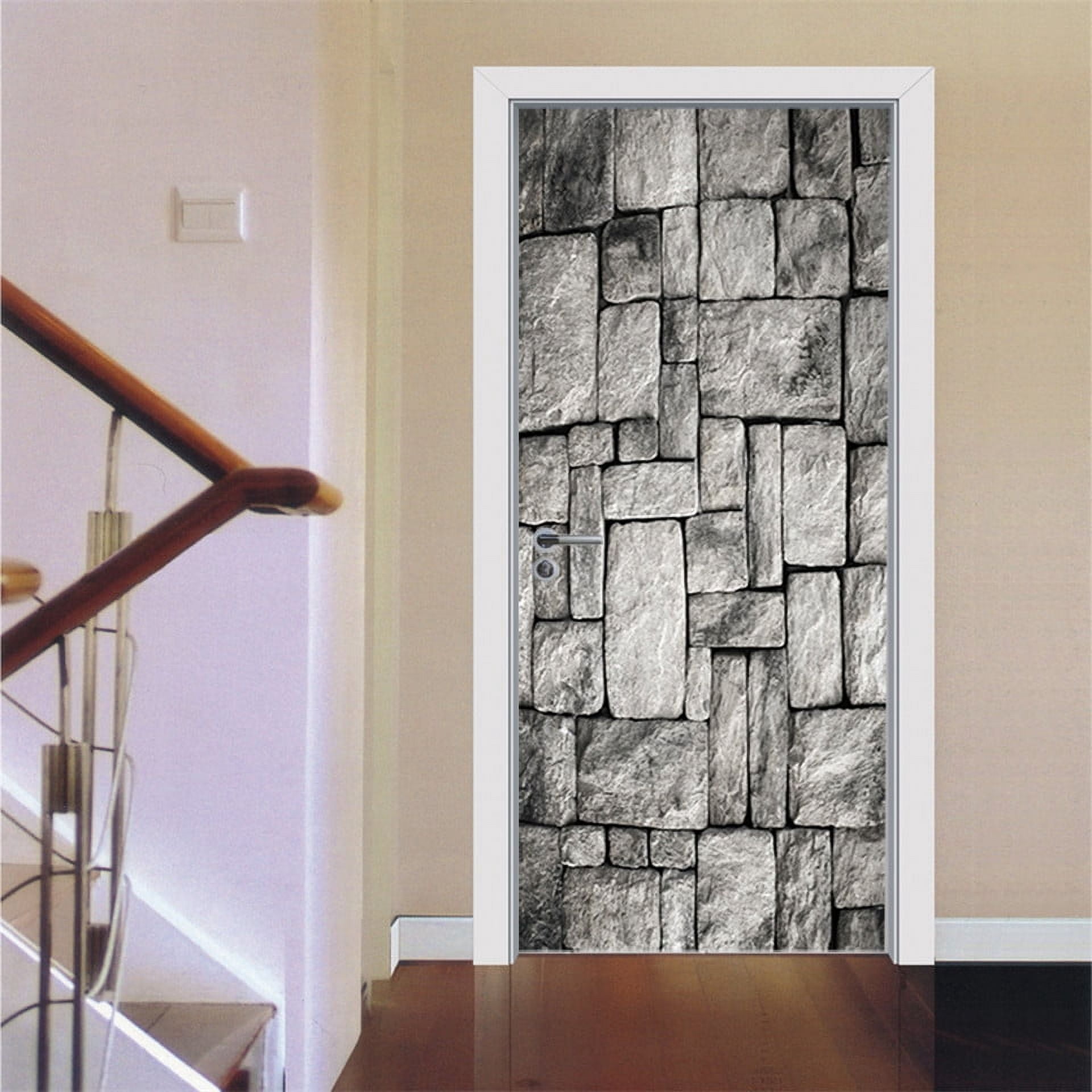 3D View Stickers on the Door Adhesive Waterproof Removable Poster Room ...