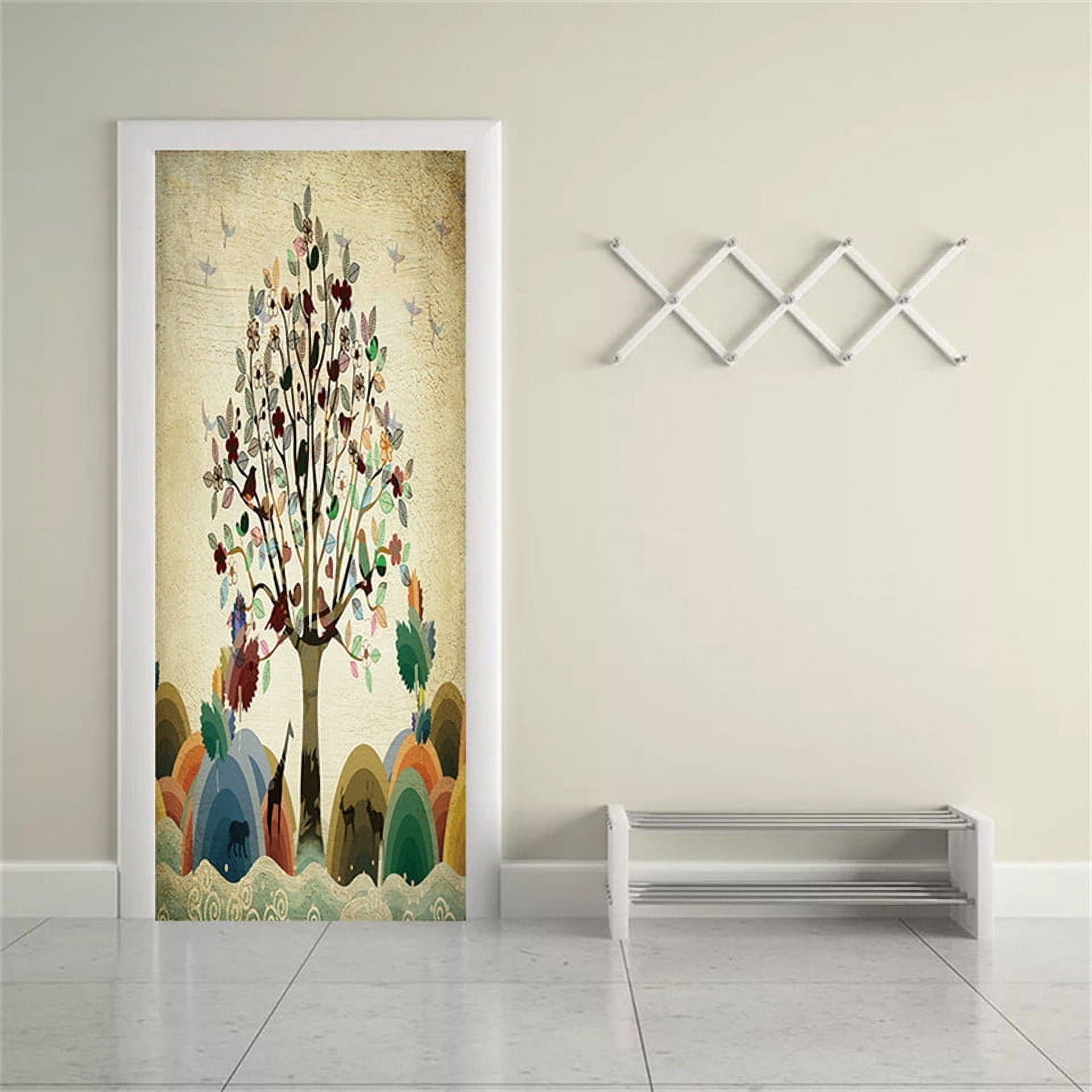 3D View Stickers on the Door Adhesive Waterproof Removable Poster Room ...