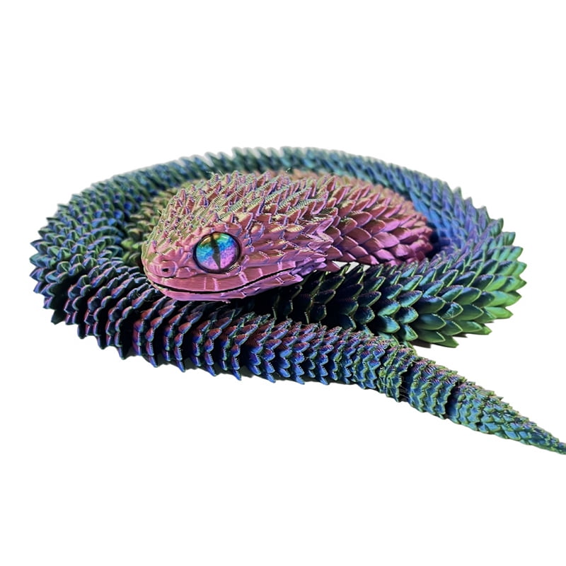 3D Viper Multi-Joint Movable 3D Snake Flexible Articulated Figure Model ...