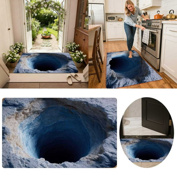 3D Vision Entrance Area Rug Large Entrance Carpet Floor Mat With Visual ...