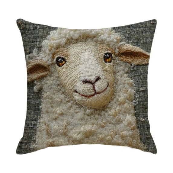 3D Visual Animal Print Pillow Case, 1pc Bohemian Style Simple Sofa ...