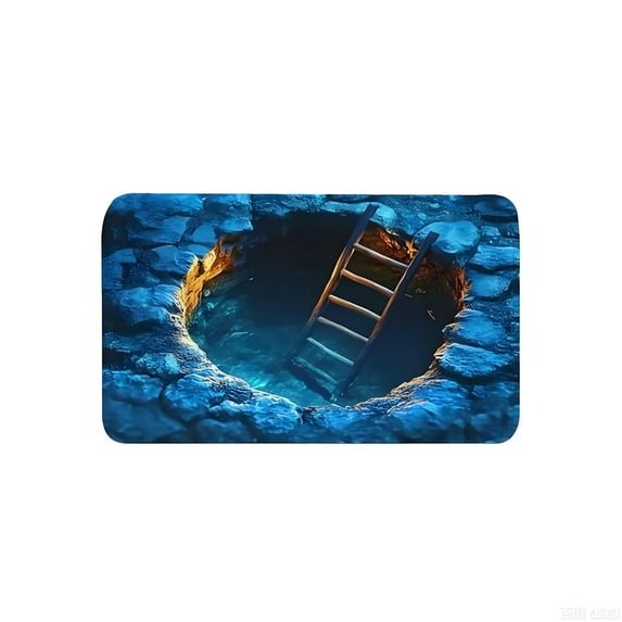 3D Visual Diatomite Door Mat, Super Absorbent Non-slip Bathroom Floor ...