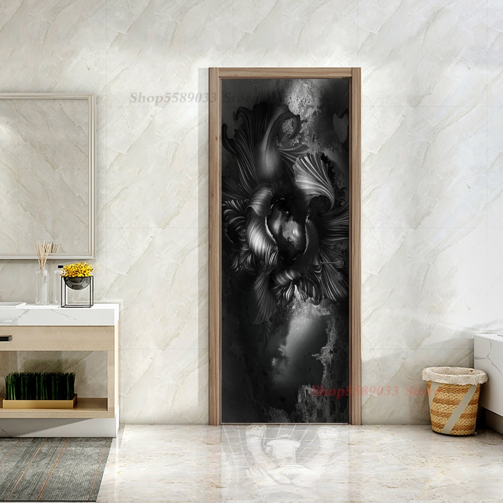 3D Visual Effect Door Decorations Photo Wall Paper Oceangoing Sailboat ...