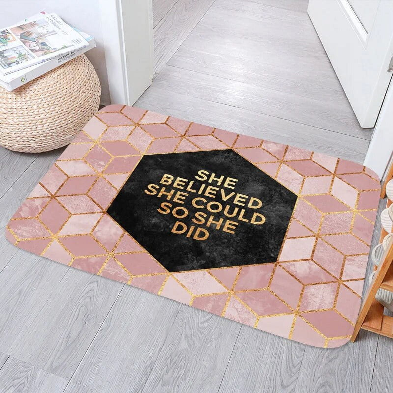 3D Visual Geometry Pattern Carpet Living Room Rug Doormat Bedroom Home ...
