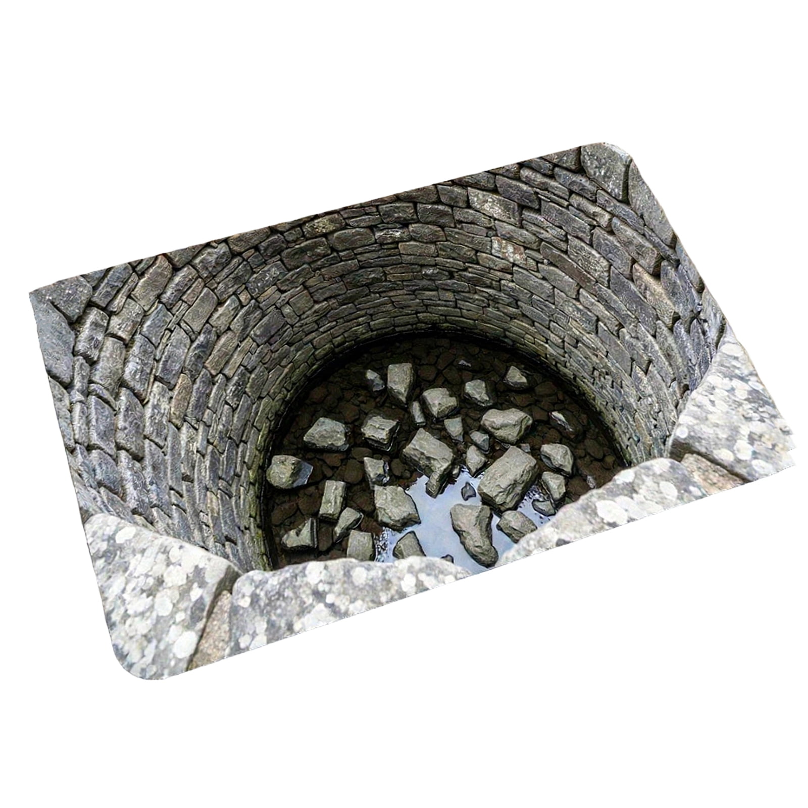 3D Visual Illusion Entrance Hall Rug, 60*90Cm Crystal Velvet Door Mat ...