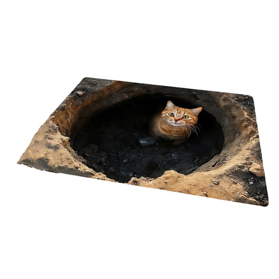 3D Visual Illusion Entryway Floor Mat, Dirt-Resistant Wear-Resistant ...