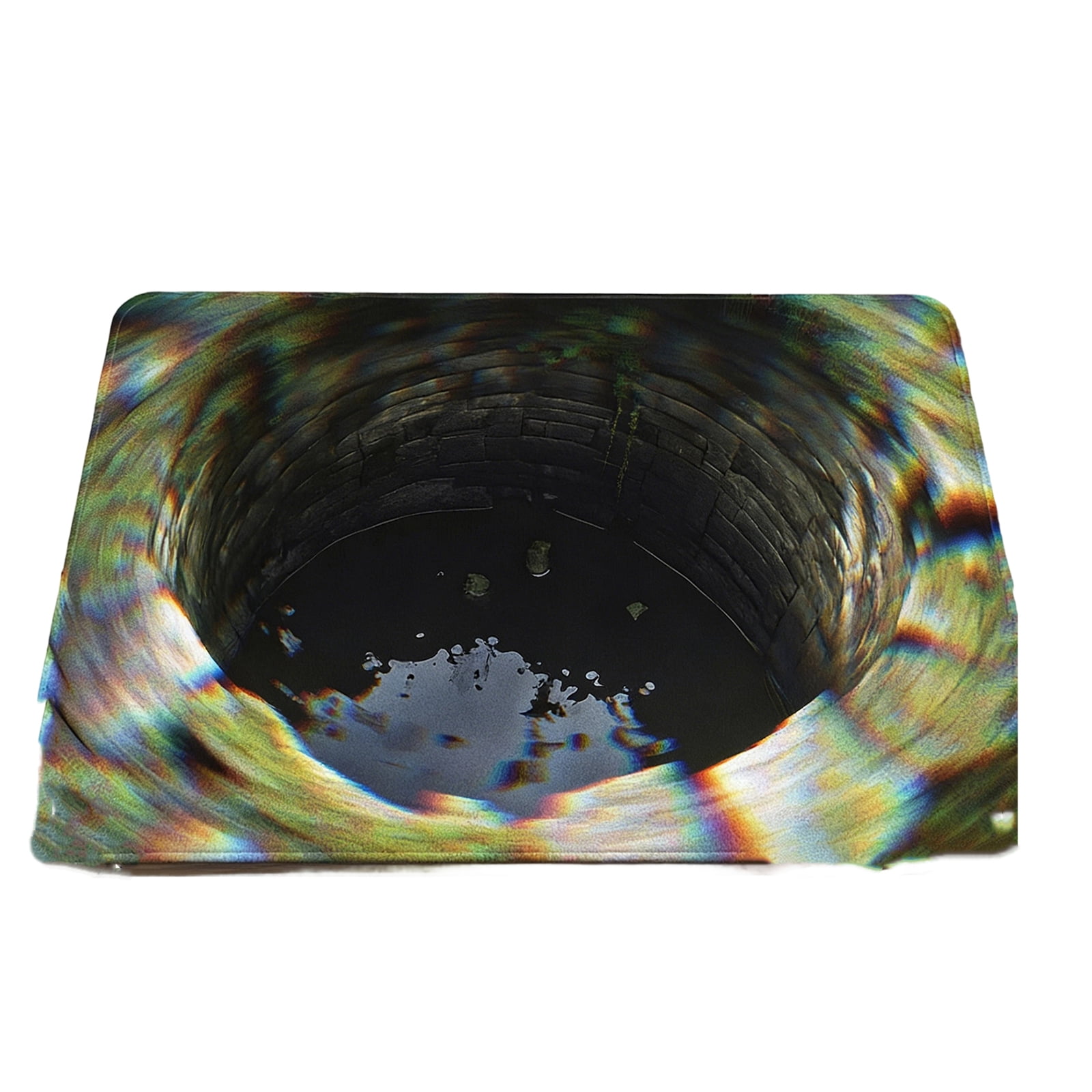 3D Visual Illusion Mat - Creative Trap/Cave/Crocodile Pattern Non-Slip ...