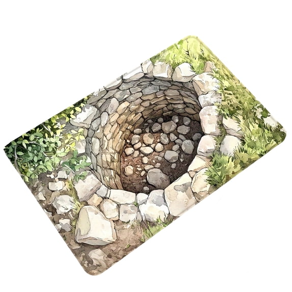 3D Visual Illusion Mat - Creative Trap/Cave/Crocodile Pattern Non-Slip ...