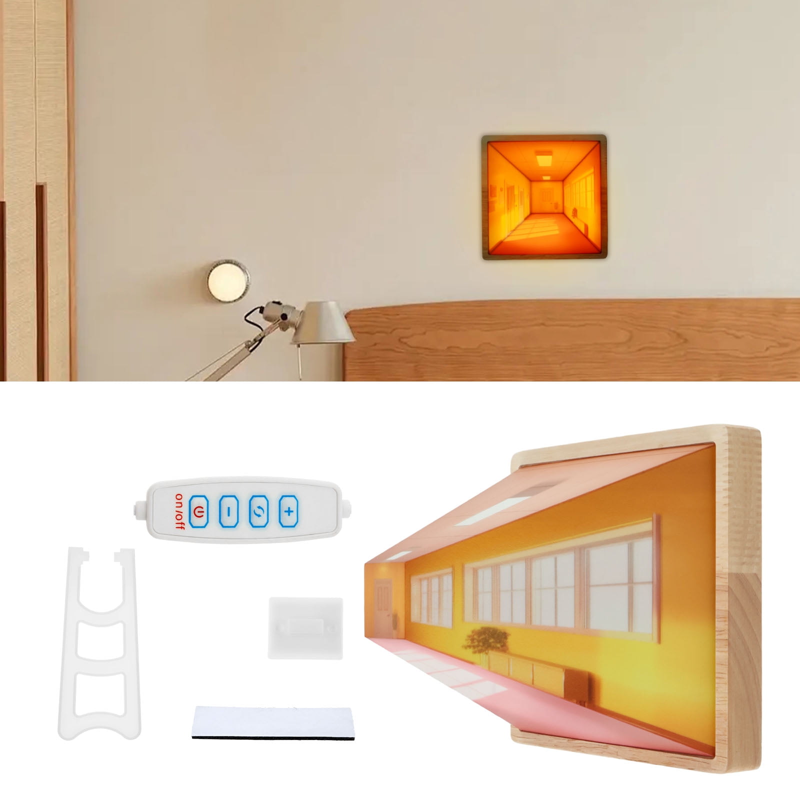 3D Visual Night Light Decorative Three Dimensional Visual Effect LED ...