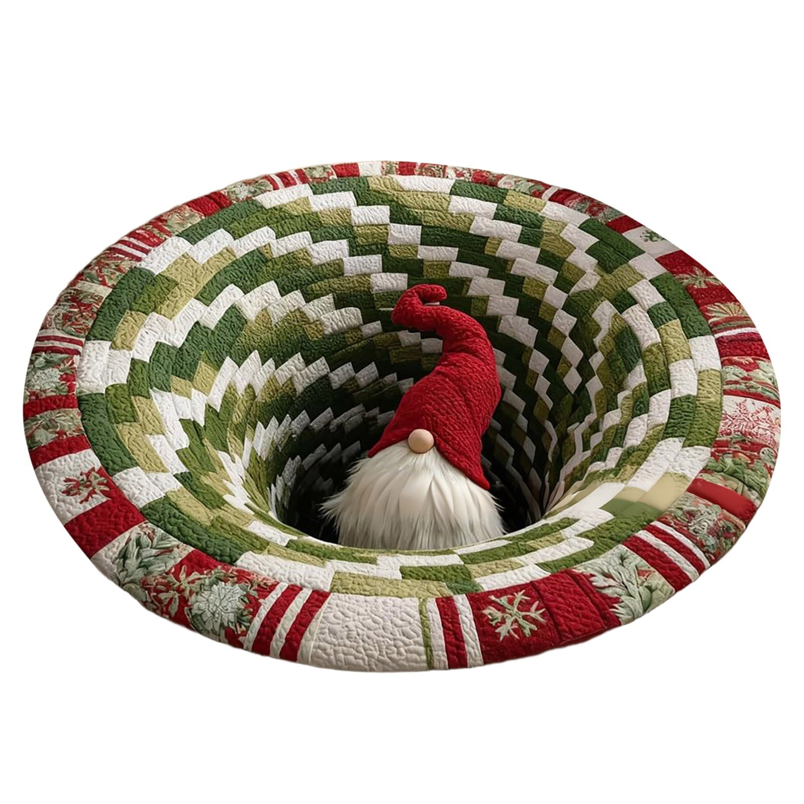 3D Visual Rug Santa Up Design Festive Slip Doormat For Xmas Indoor ...