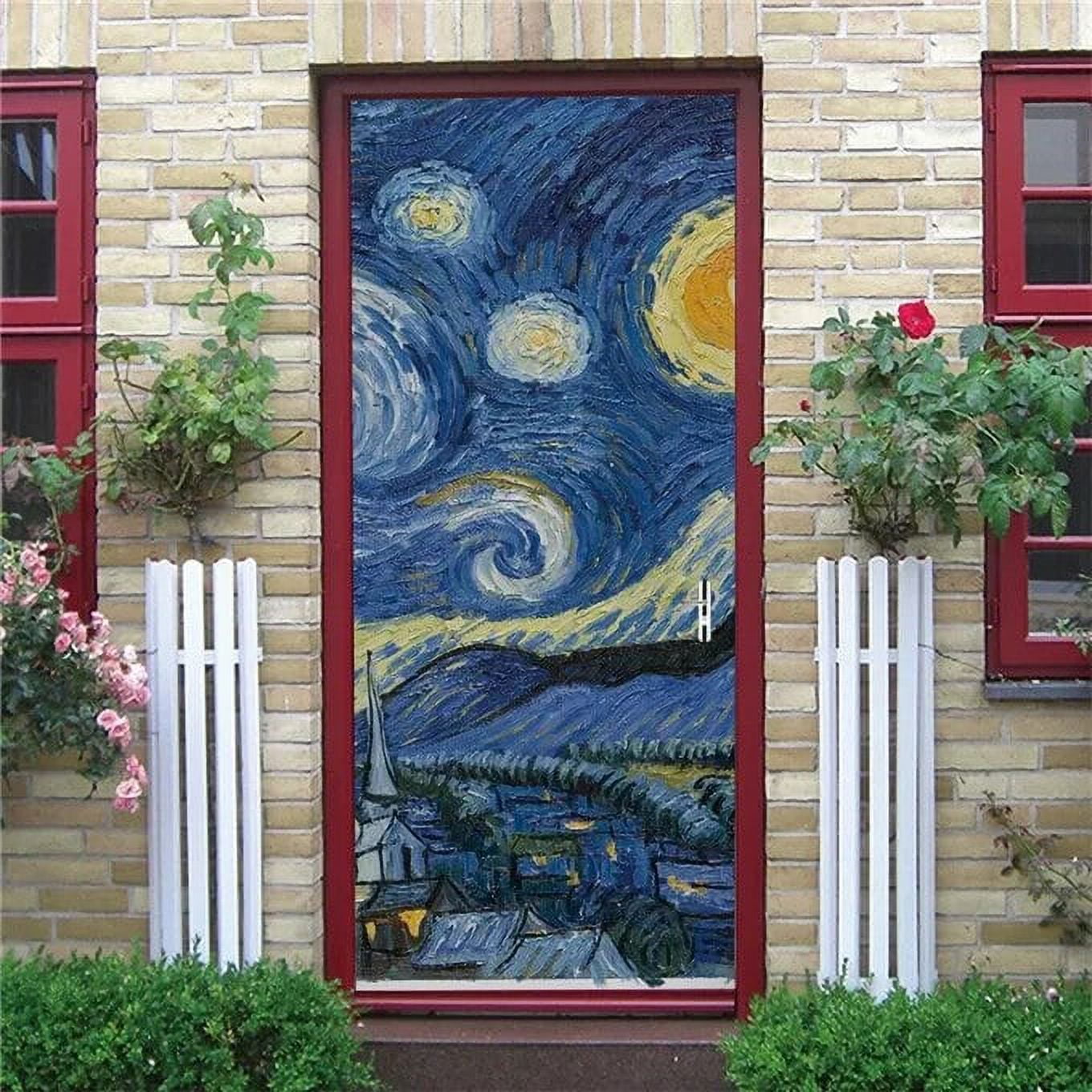 3D Visual Stereoscopic Hexagon Door Sticker For Living Room Bedroom ...