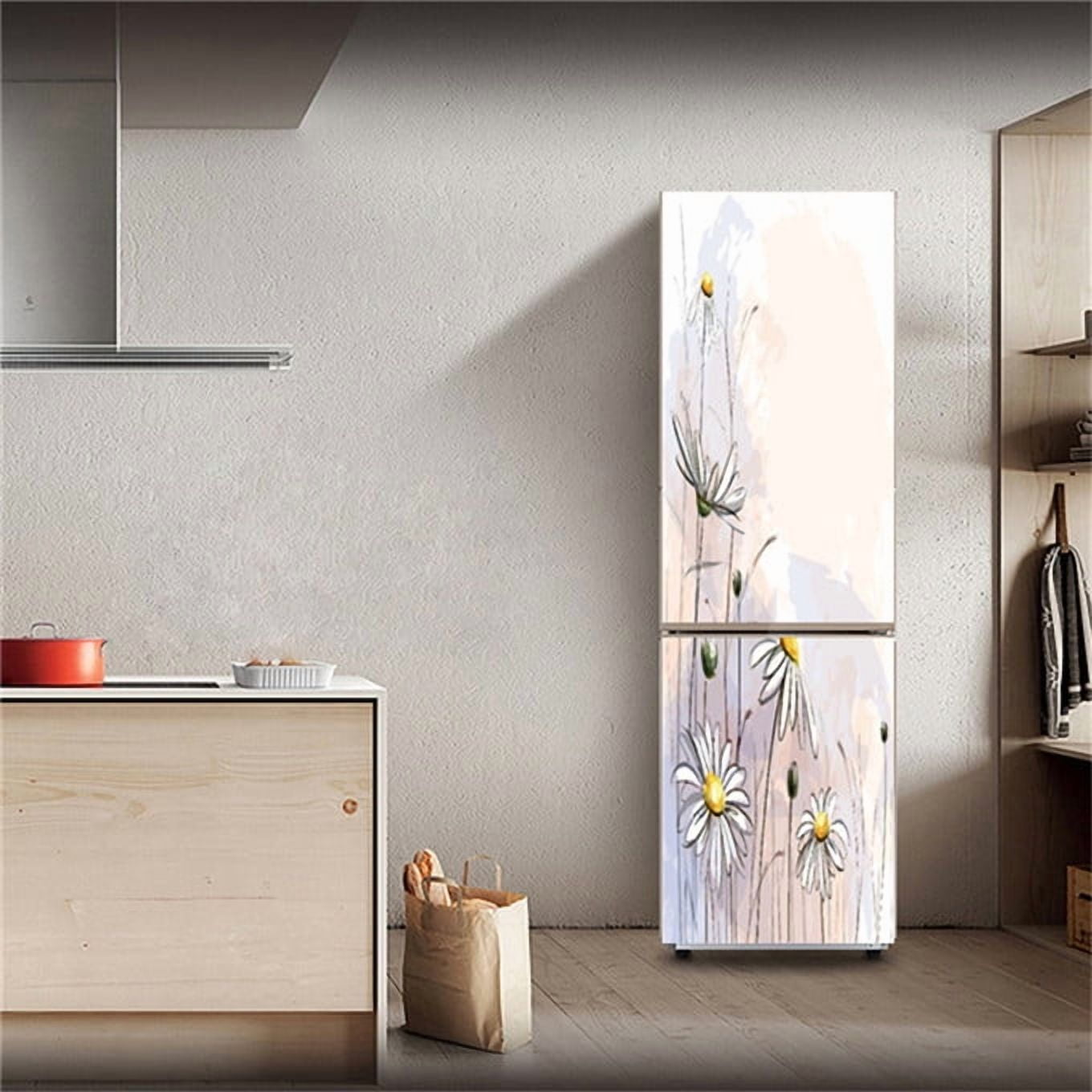3D Visual Wallpaper For Kitchen Fridge Cupboard Furniture ration Self ...