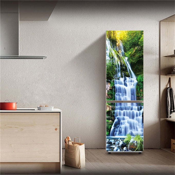 3D Visual Wallpaper For Kitchen Fridge Cupboard Furniture ration Self ...