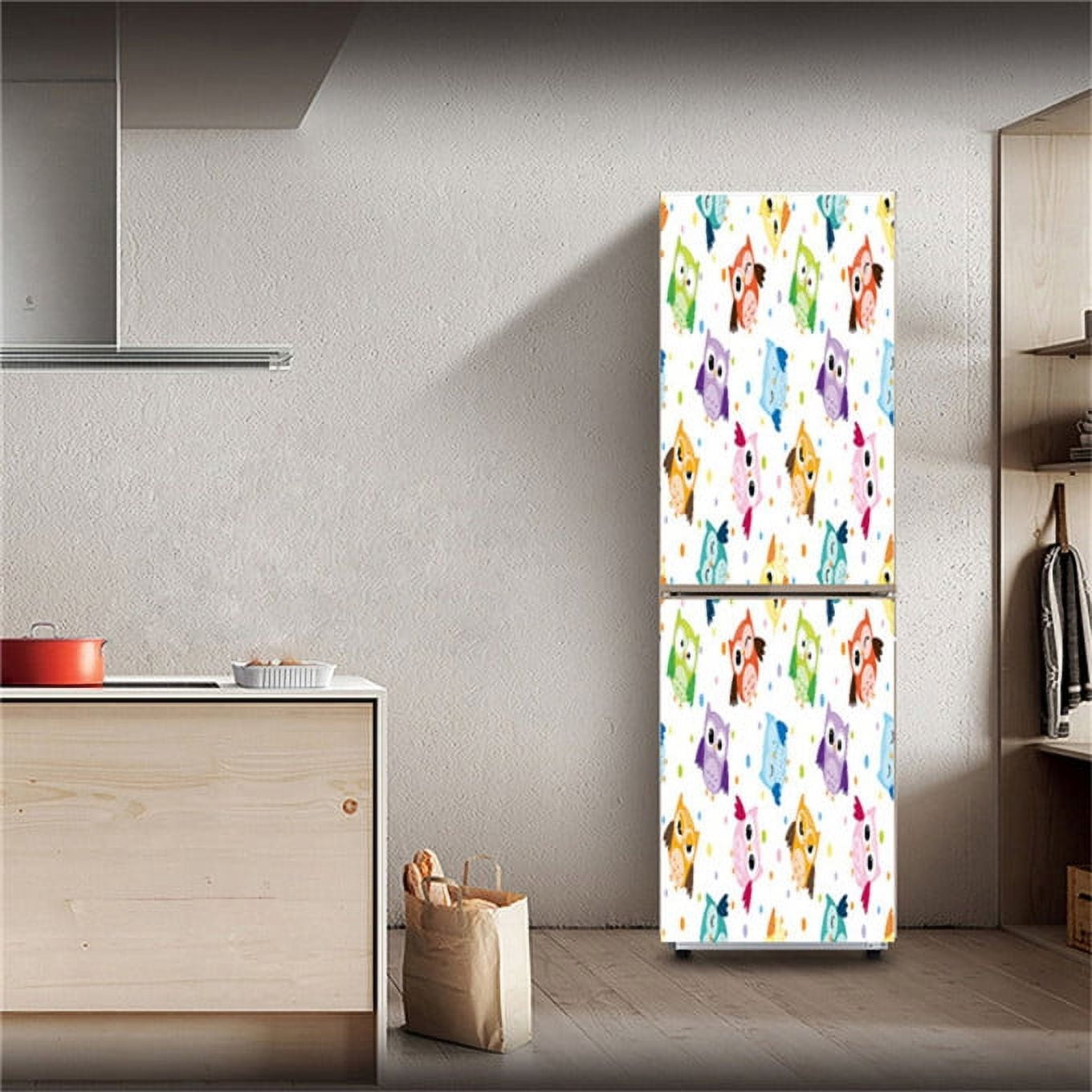 3D Visual Wallpaper For Kitchen Fridge Cupboard Furniture ration Self ...