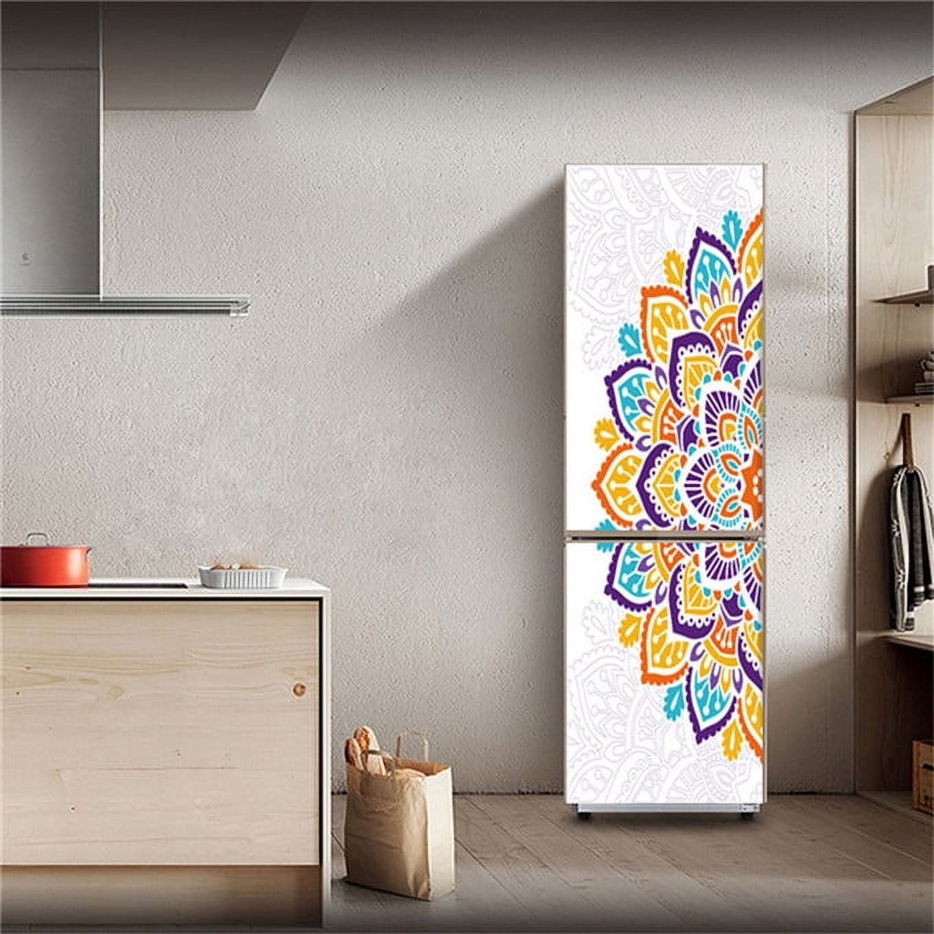 3D Visual Wallpaper For Kitchen Fridge Cupboard Furniture ration Self ...