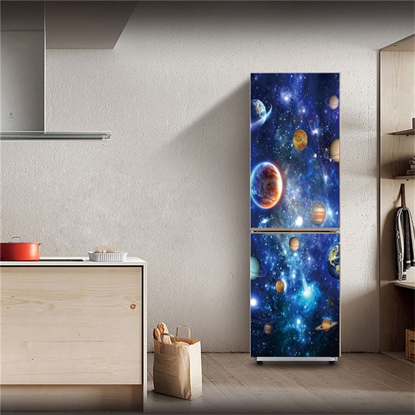 3D Visual Wallpaper For Kitchen Fridge Cupboard Furniture ration Self ...