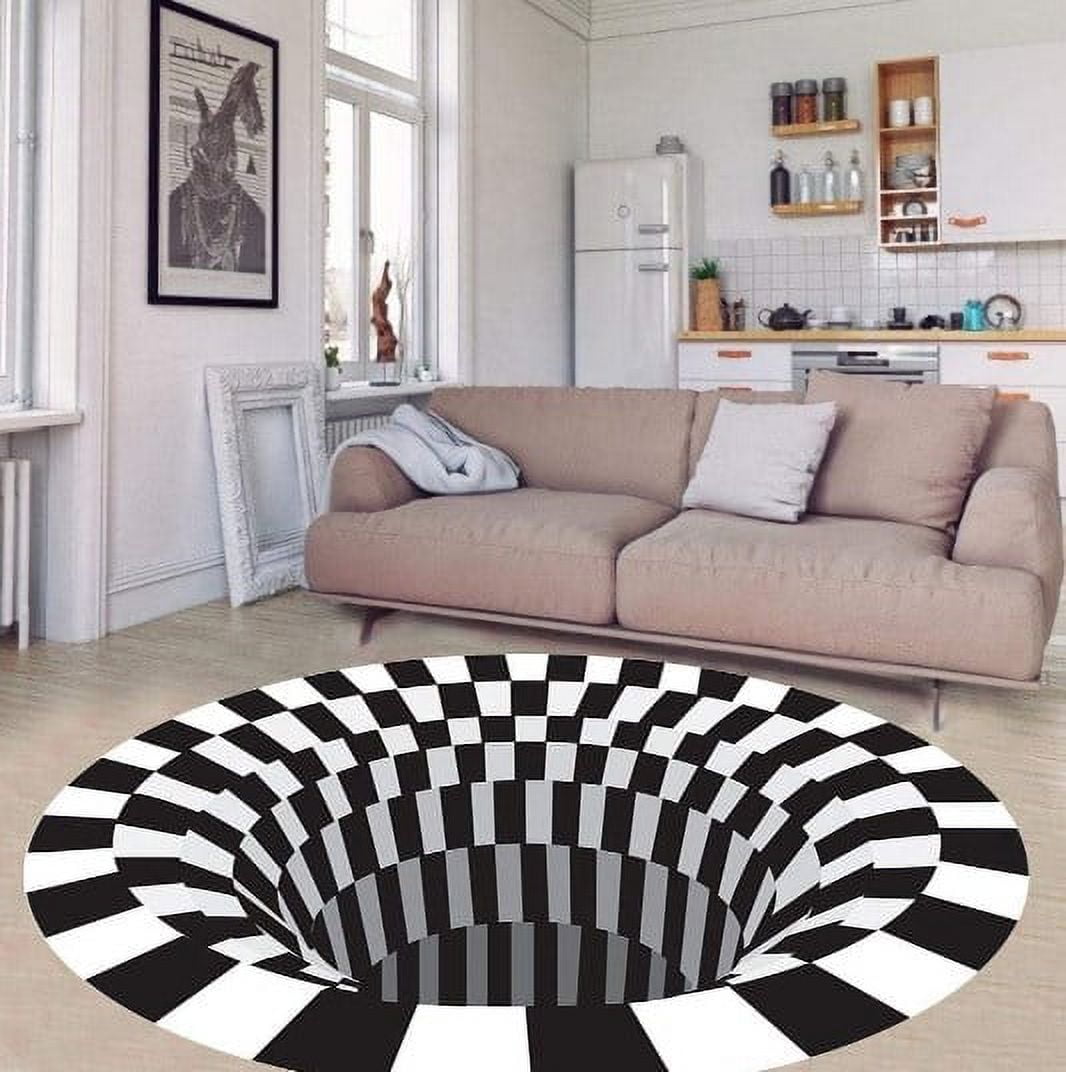 3D Vortex Illusion Rug - Walmart.com