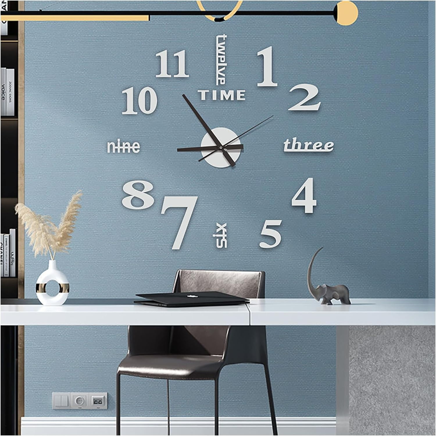 3D Wall Decal Decorative Clock,3D Dimensional Clock,3D Dimensional Wall ...