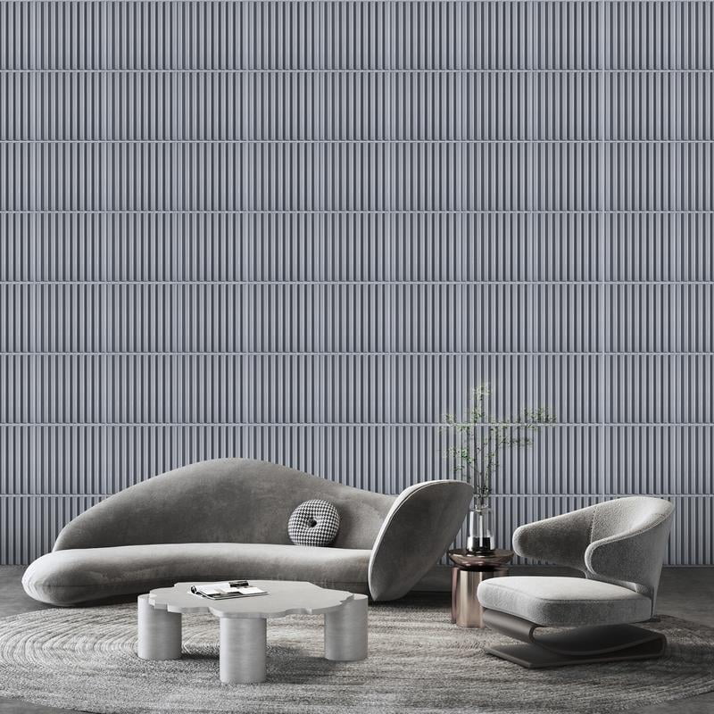 3D Wall Panel, Fluted Stripe Design, PVC Waterproof and Fireproof ...