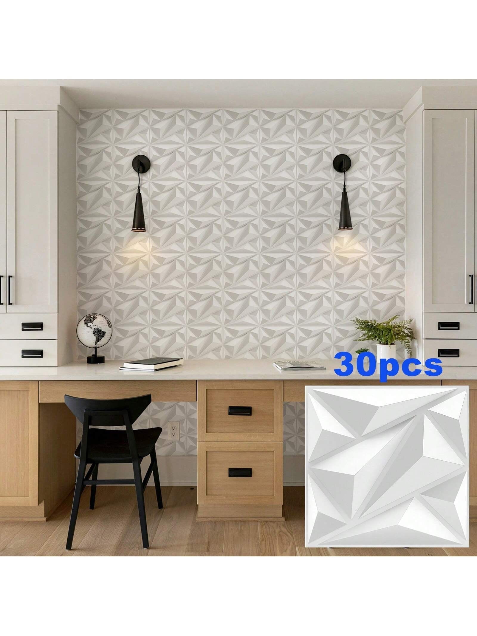 3D Wall Panel (Includes A Roll Of Mounting Tape), Interior Wall ...