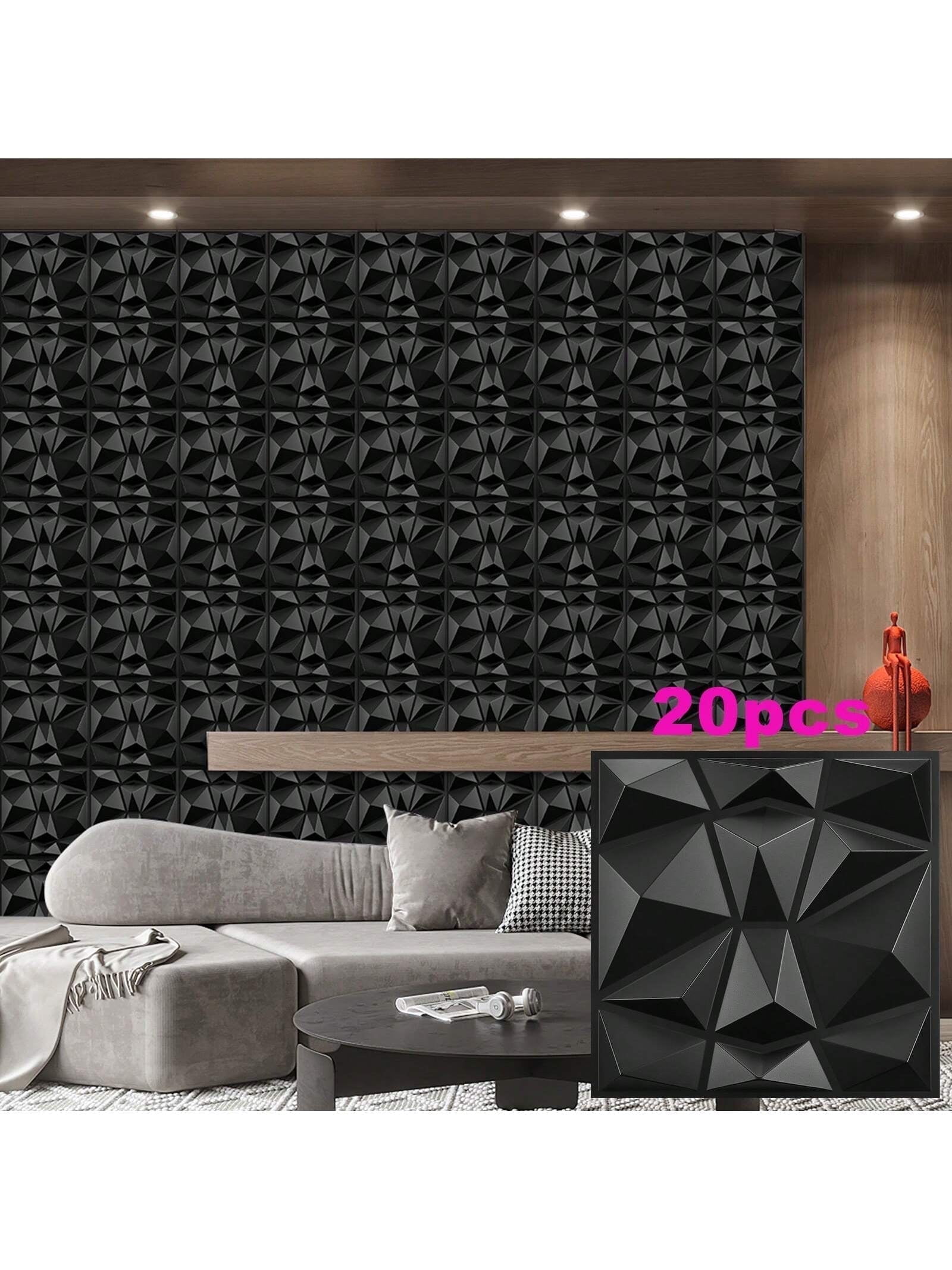 3D Wall Panel, PVC Interior Wall Decor for Living Room, Bedroom, Lobby ...