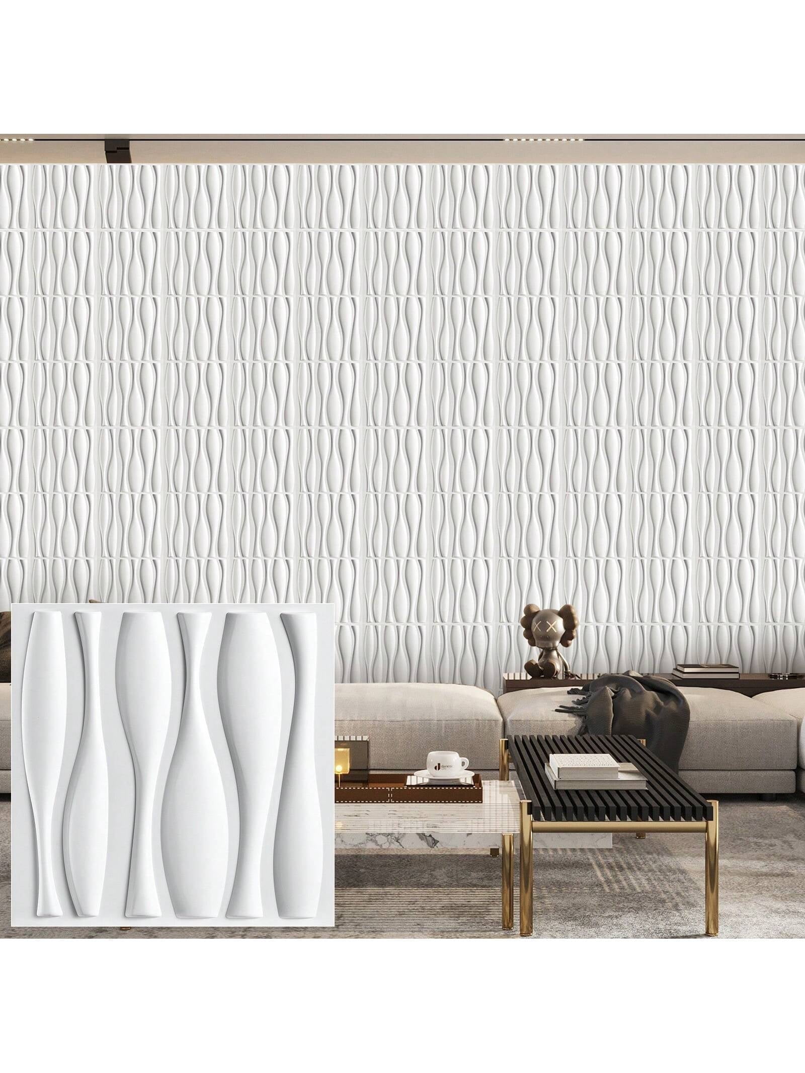 30cm Wall Panel 3D Decorative Decorative Interior Elements Matte Black ...
