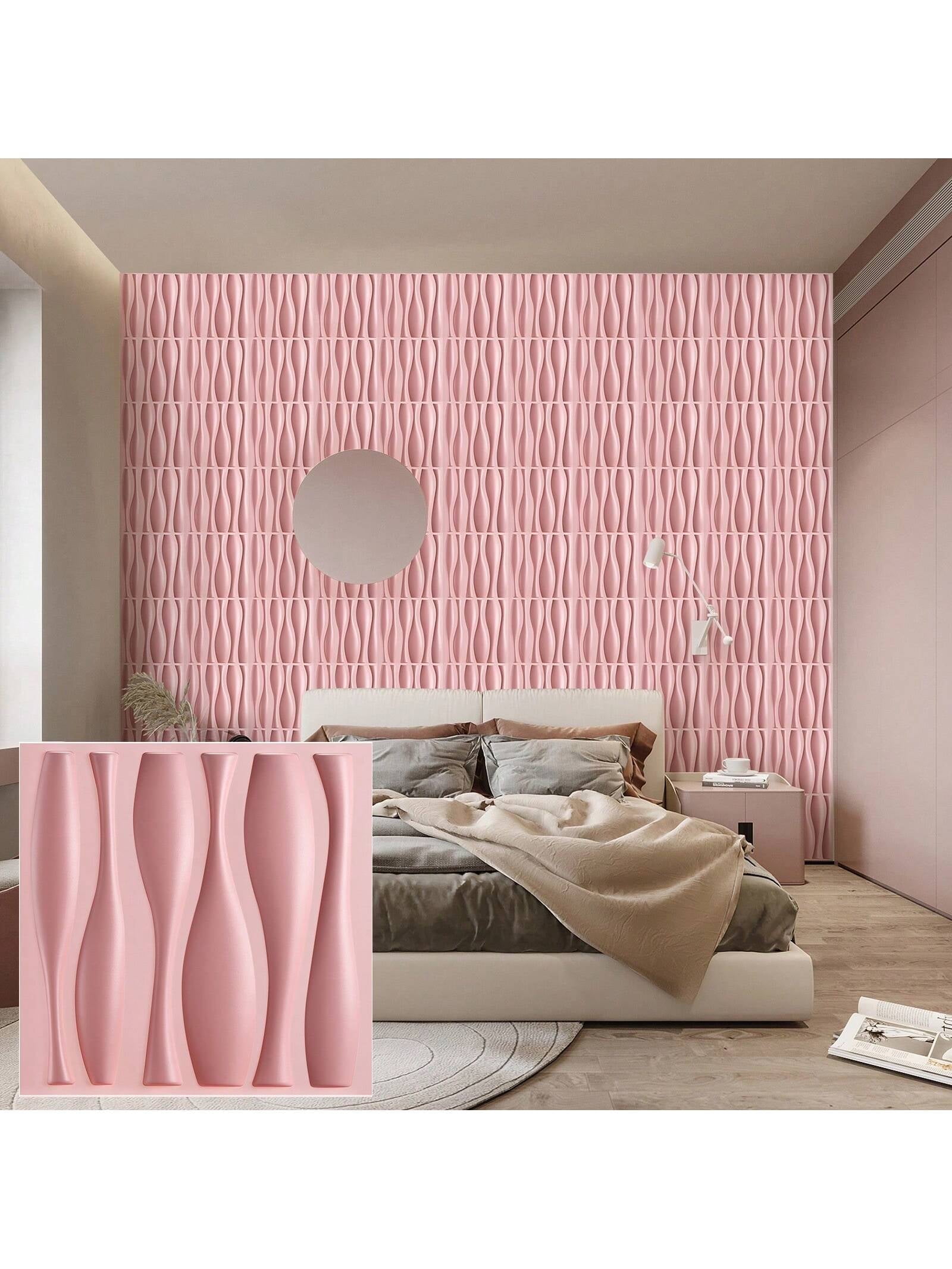 30cm Wall Panel 3D Decorative Decorative Interior Elements Matte Black ...