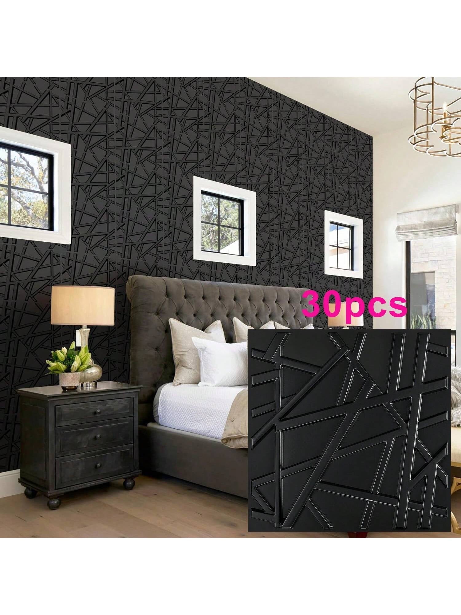 3D Wall Panel (Includes A Roll Of Mounting Tape), Interior Wall ...