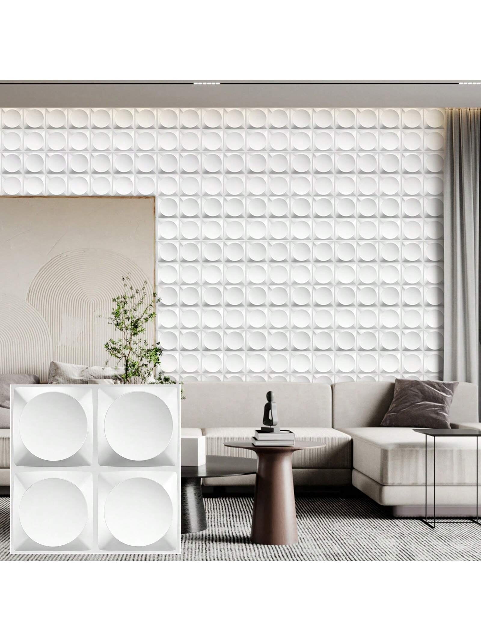 3D Wall Panel (Includes A Roll Of Mounting Tape), Interior Wall ...