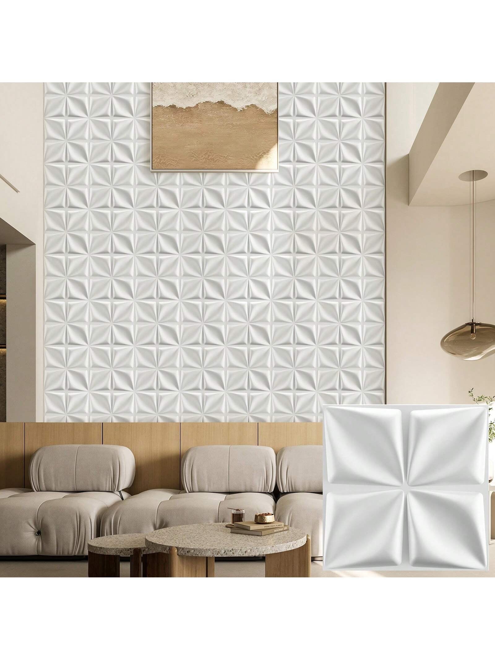 3D Wall Panel (Includes A Roll Of Mounting Tape), Interior Wall ...