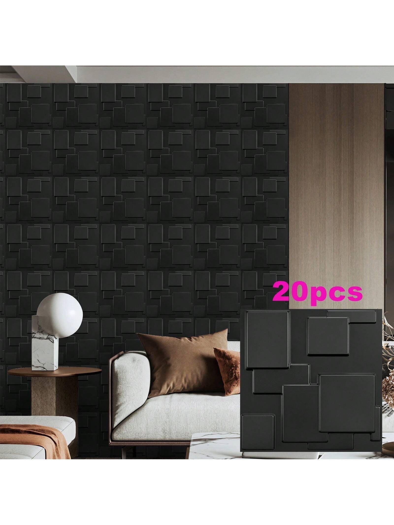3D Wall Panel (Includes A Roll Of Mounting Tape), Interior Wall ...