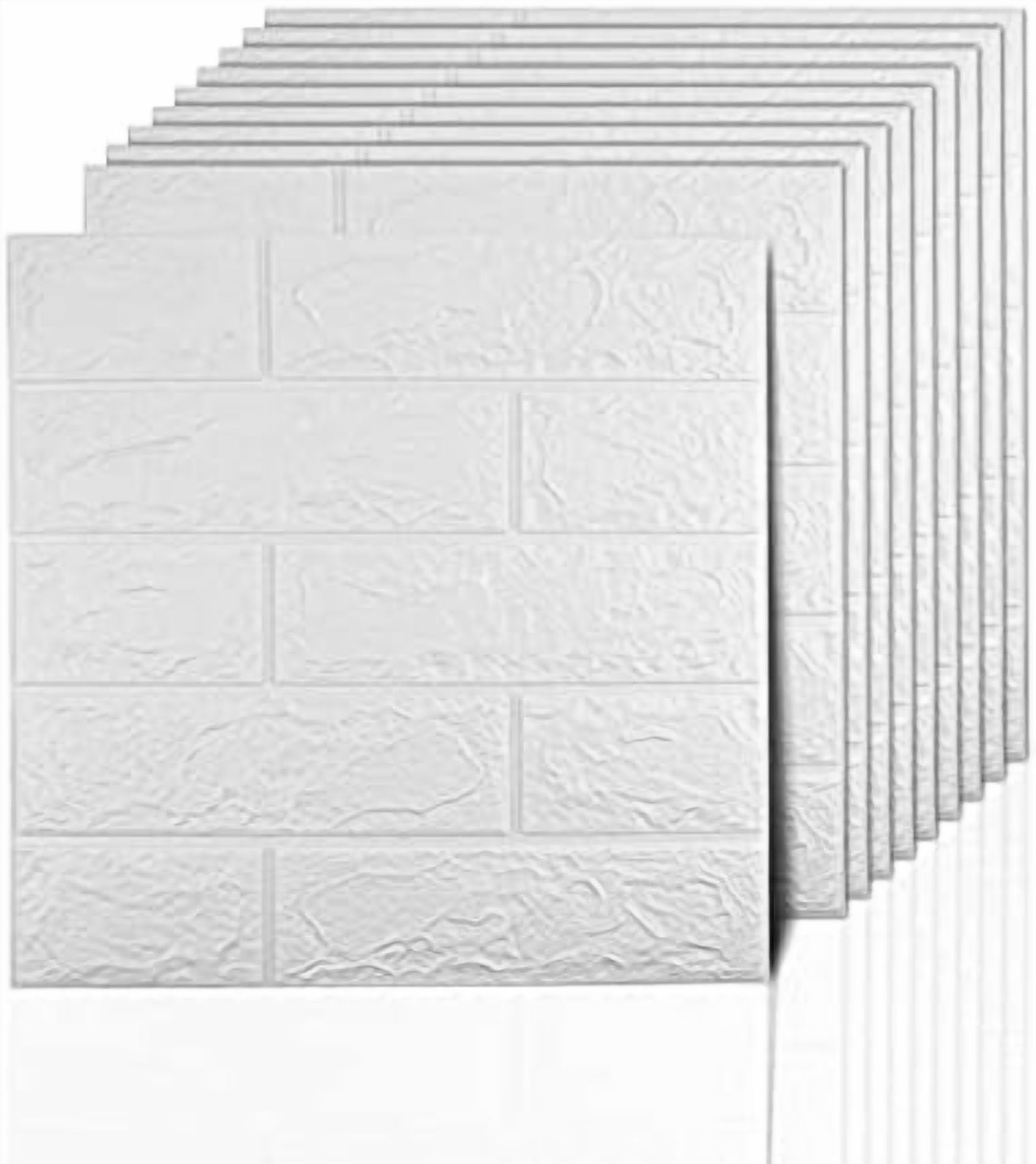 3D Wall Panels Peel and Stick, 14.5 Sq Ft Coverage,Printable Faux Brick ...