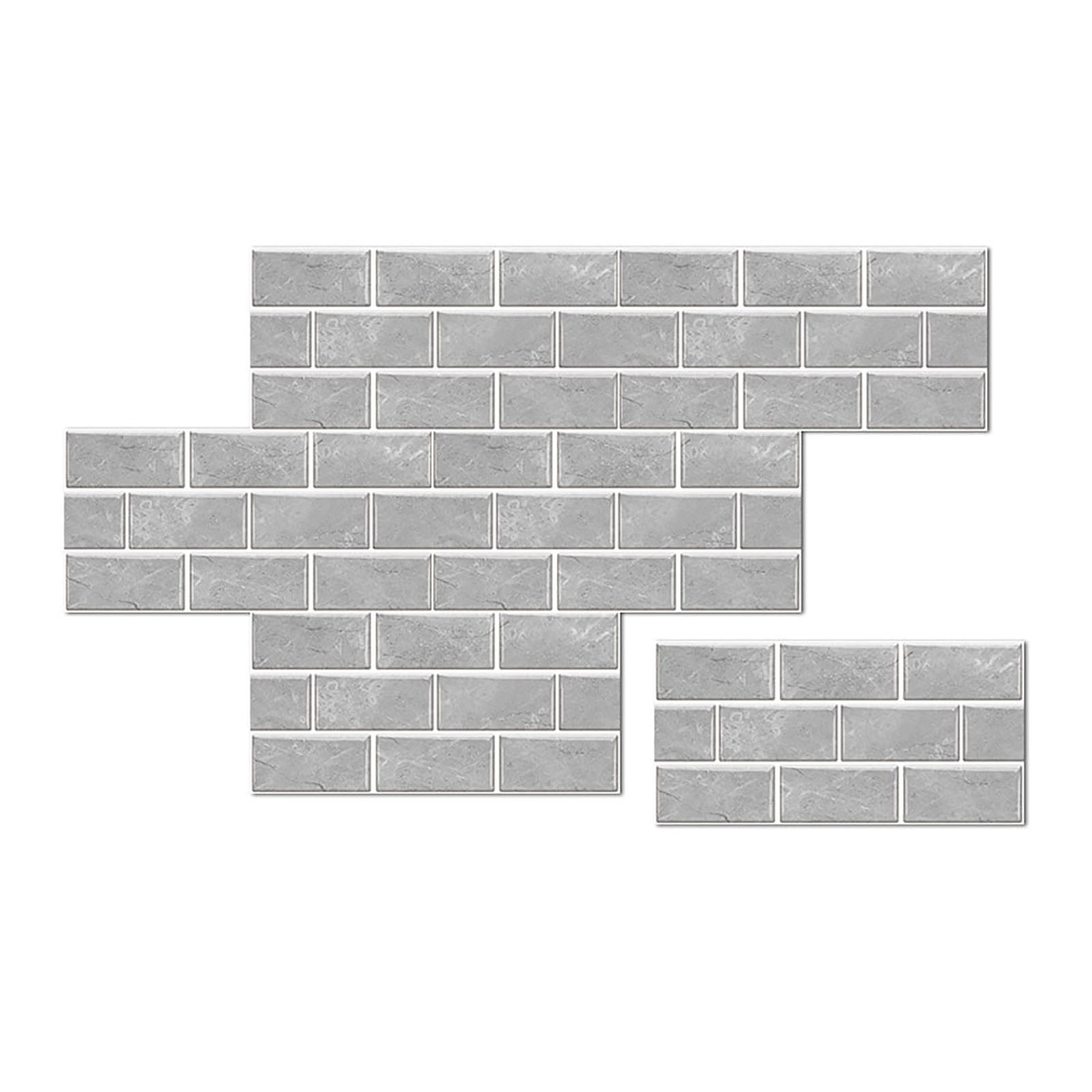 3D Wall Panels Peel and Stick, 3D Brick Wallpaper Peel and Stick, 6 ...