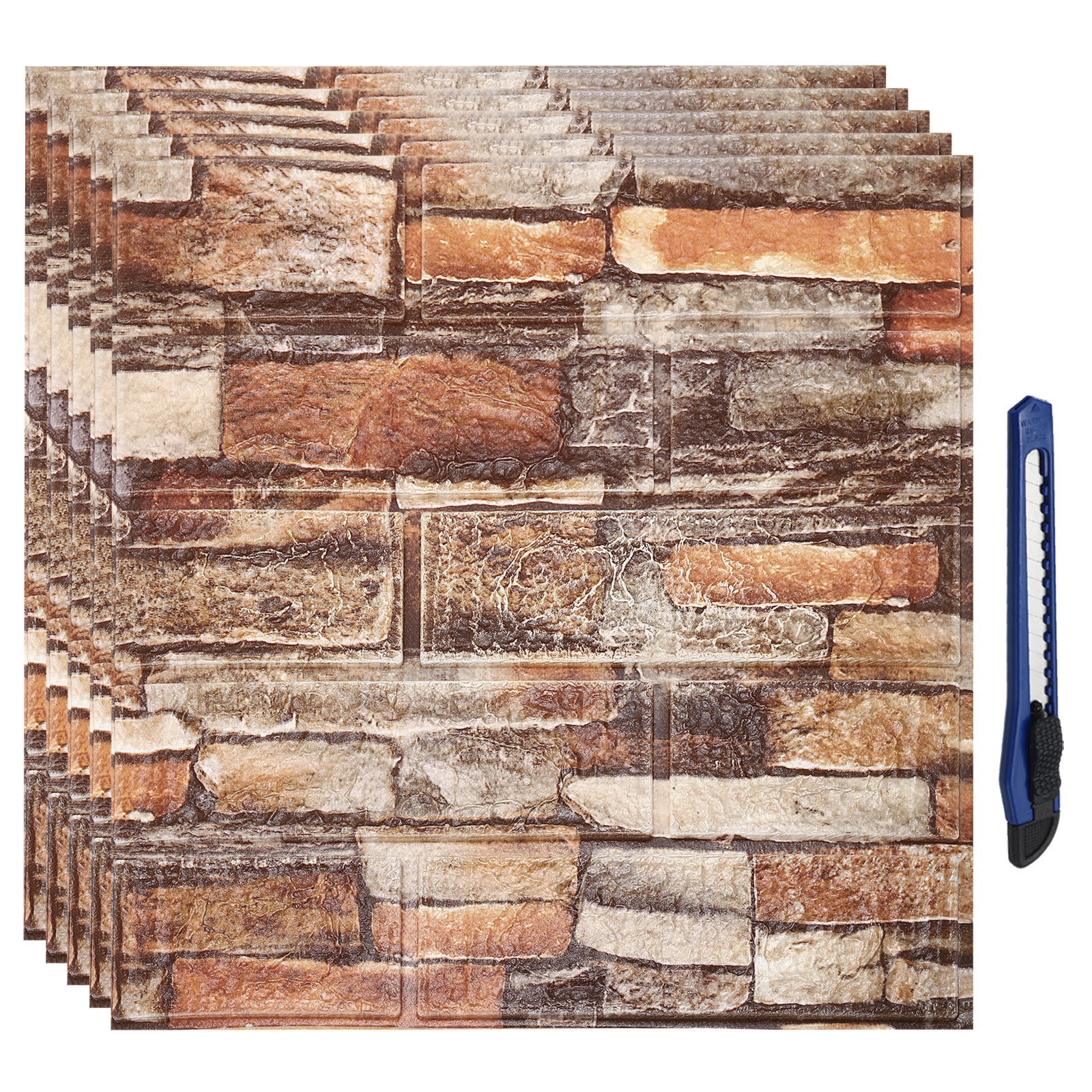 3d Self Adhesive Foam Wallpaper Waterproof Wallpaper Wall Border Foam