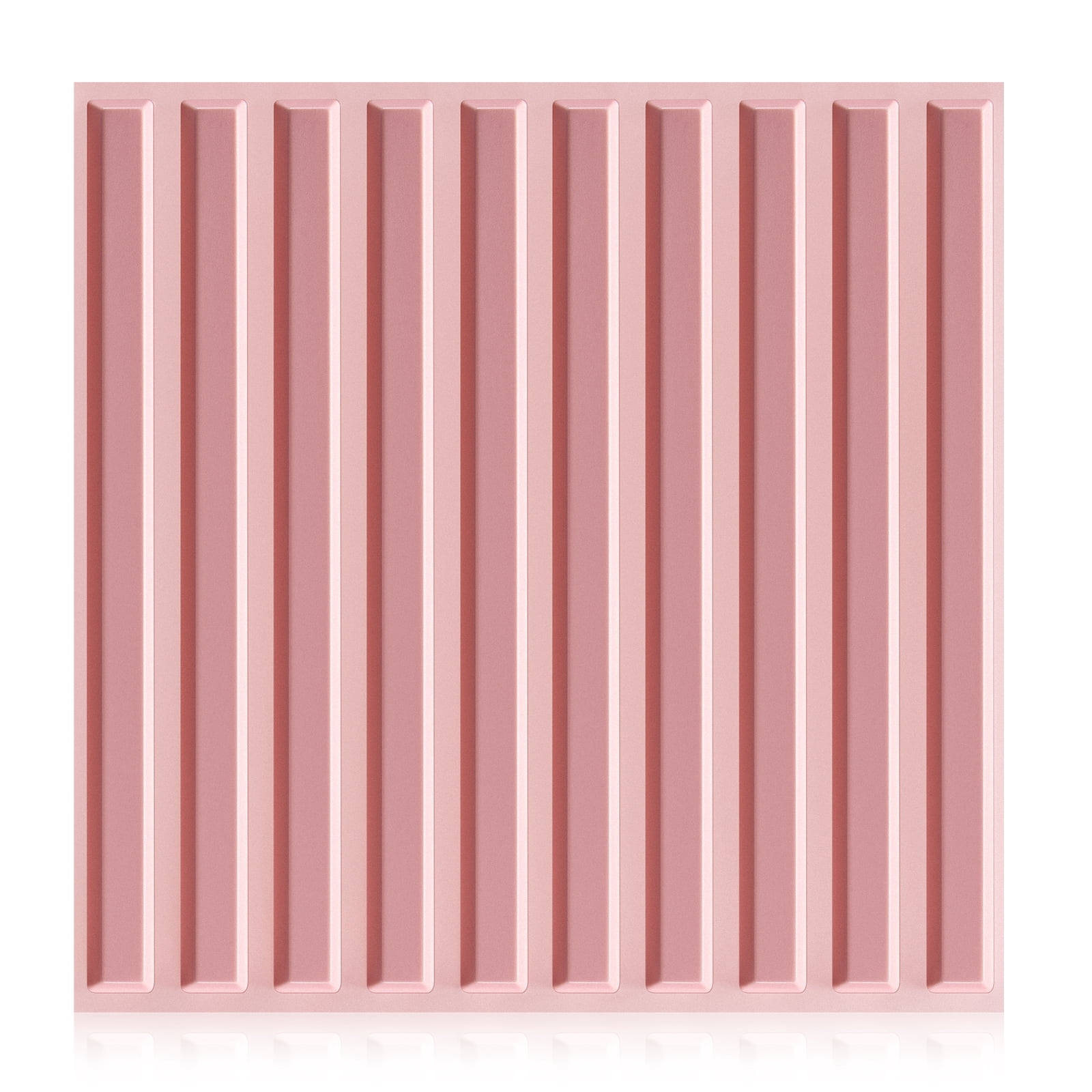 30 pcs 11.8" x 11.8" Slat Wall Panel, 3D Fluted Textured Panel. - Pink ...
