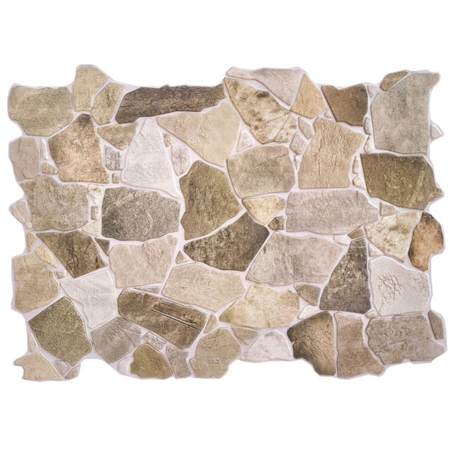 3D Wall Panels with Adhesive (96 x 48cm) PVC Cladding with Brown Wild ...