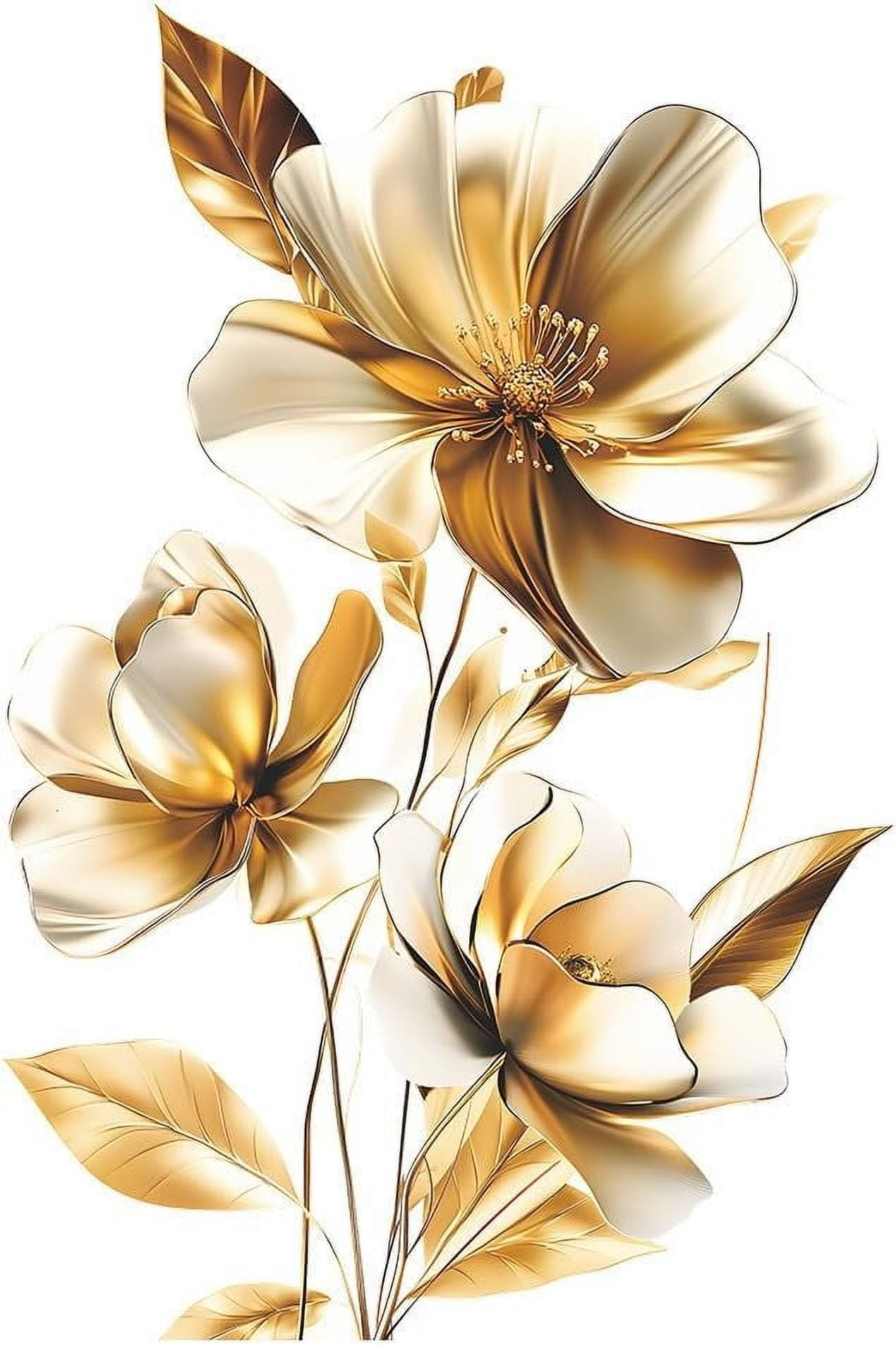 3D Wall Stickers DIY Flower Wall Decal Removable Waterproof Wall Art ...