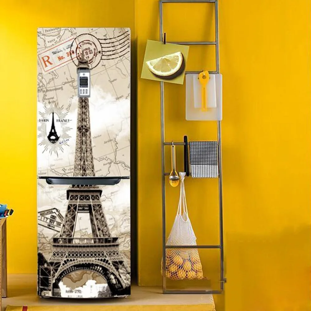 3D Wallpaper For Refrigerator Self Adhesive Vinyl Kitchen Sticker ...