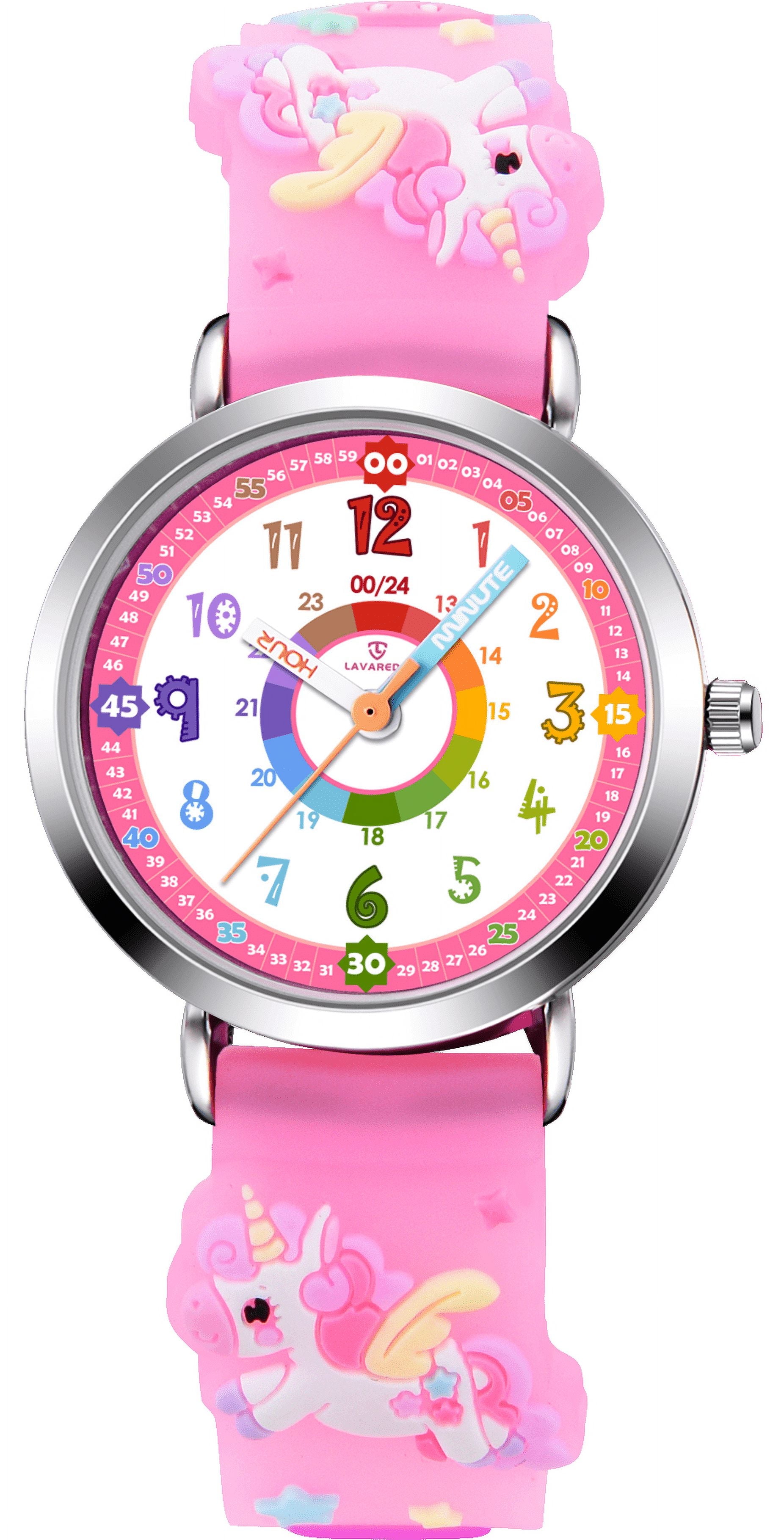 Kids Watches 3D Cartoon Quartz Watches for Boys Girls Rainbow Dial ...