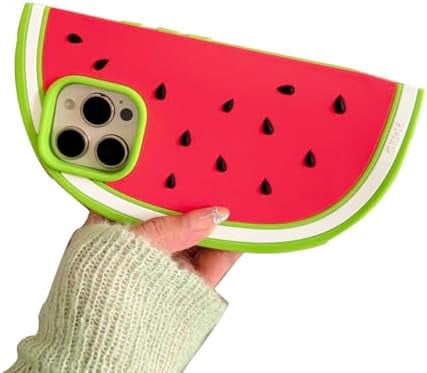 3D Watermelon Shape Phone Case for iPhone (Red,iPhone 14) - Walmart.com
