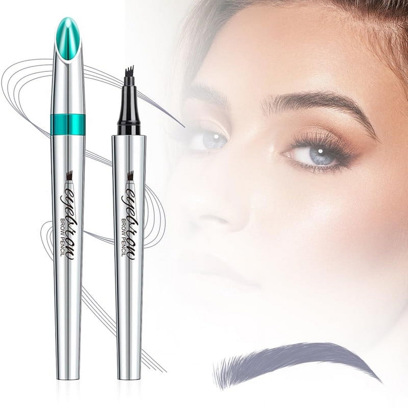 3D Waterproof Microblading Eyebrow Pen, 4 Tip Tattoo Pencil Creates ...