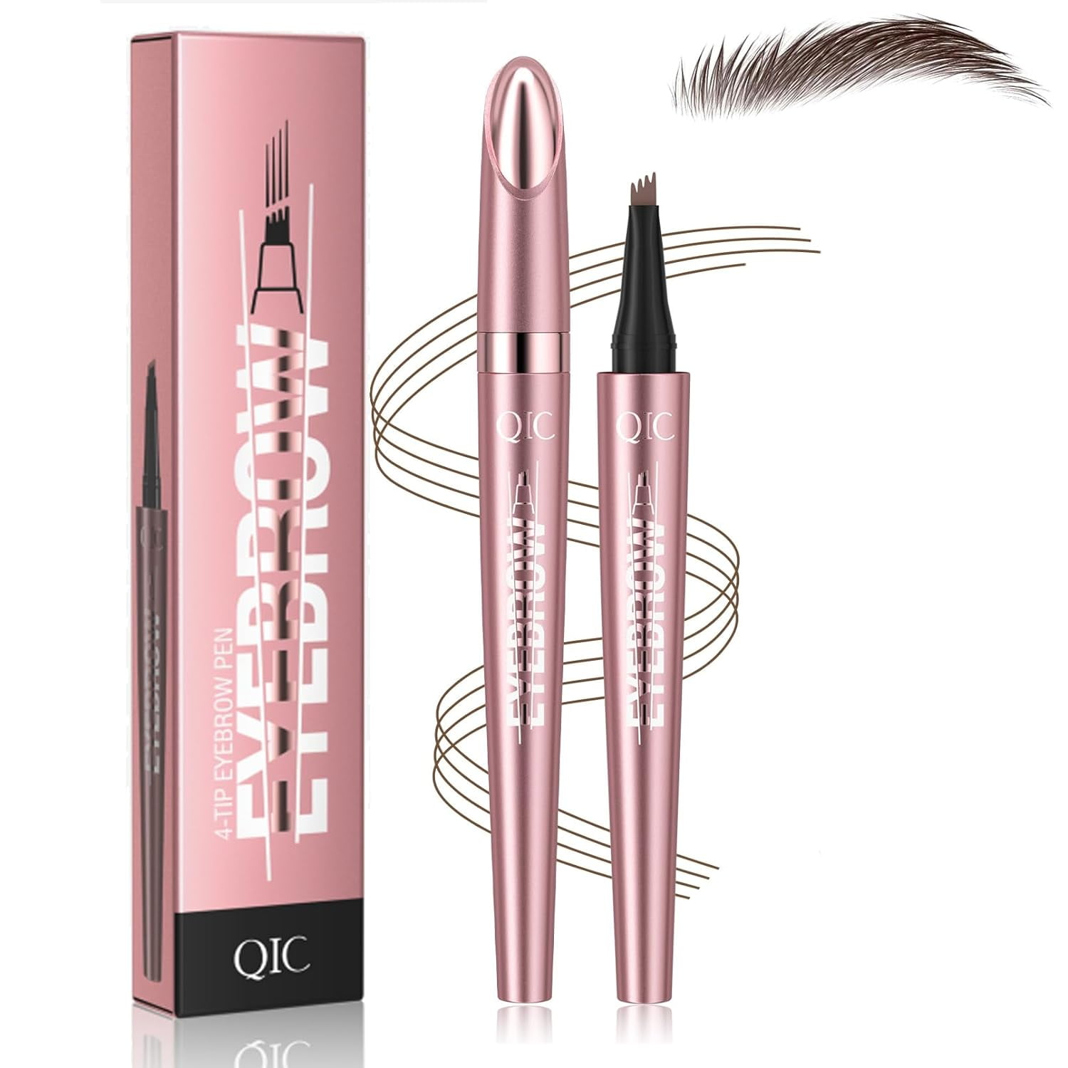 3D Waterproof Microblading Eyebrow Pen,Micro 4 Point Eyebrow Pencil for ...