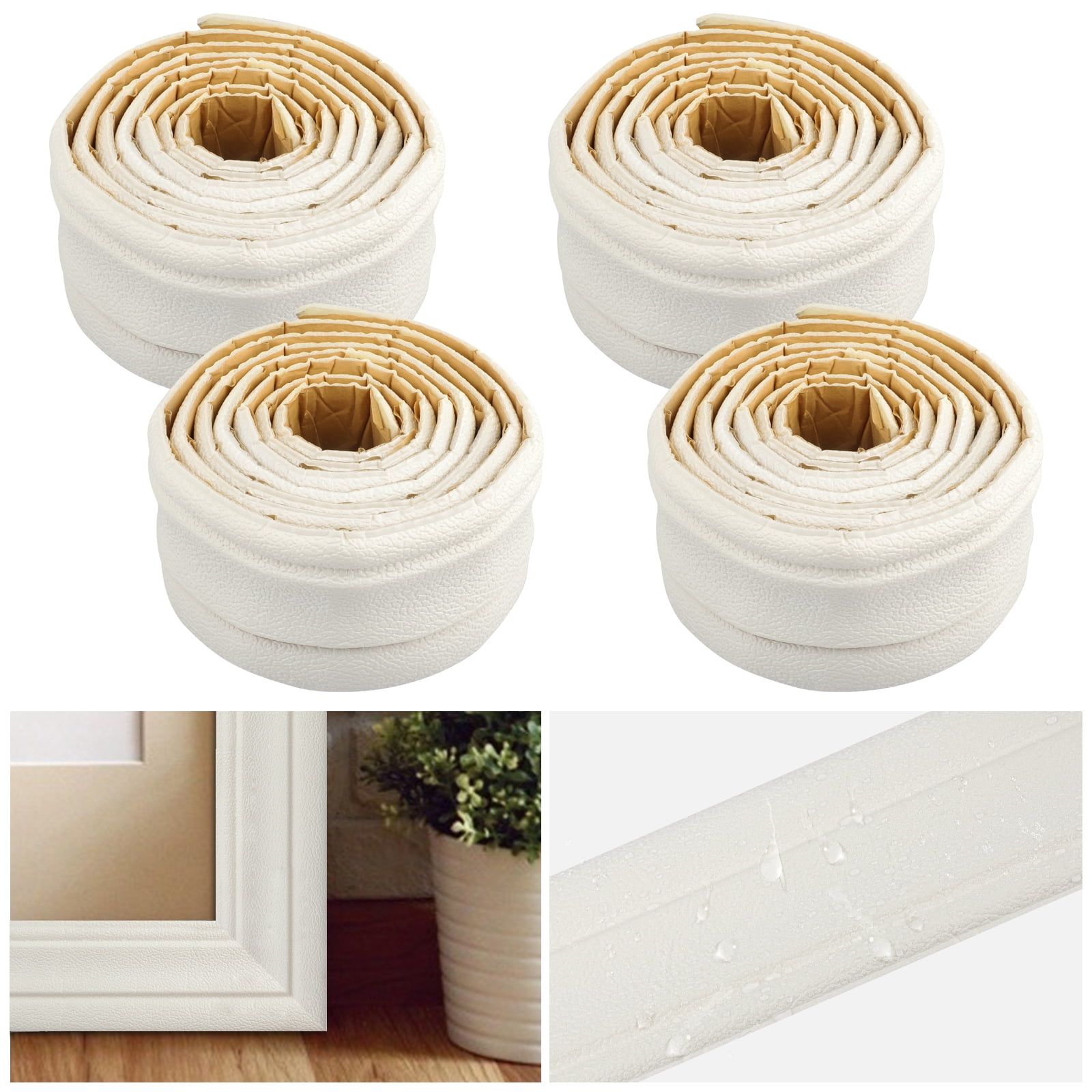3D Waterproof Wallpaper Border, Peel and Stick Wall Border Foam Molding ...