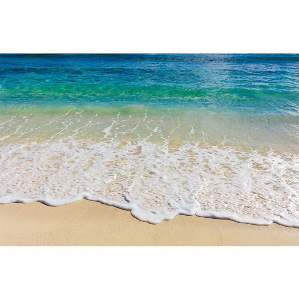 3D Waves Beach Ocean Floor Stickers Sea Stickers Wall Print Decal ...