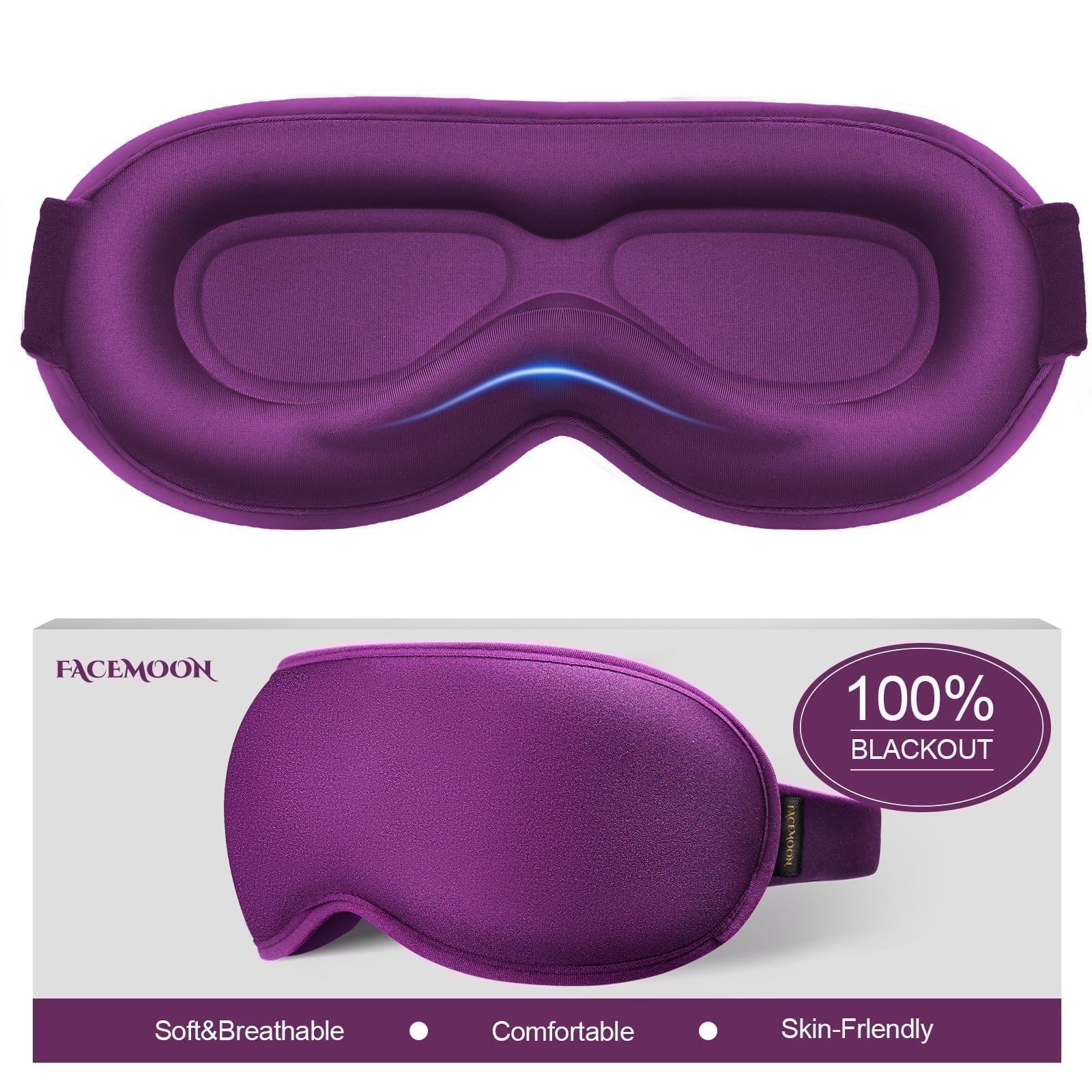 3D Weighted Eye Mask for Sleep | 100% Blackout | Sleep mask for your ...
